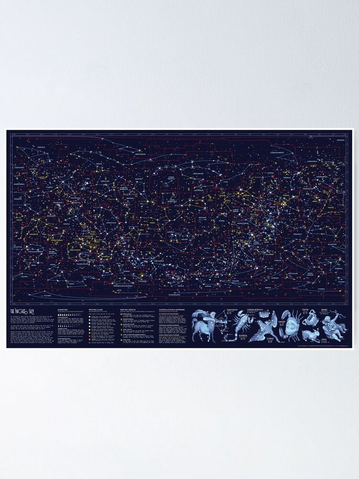 Aaroca Night Constellations (Unframed) Classic Decoration for Office ...