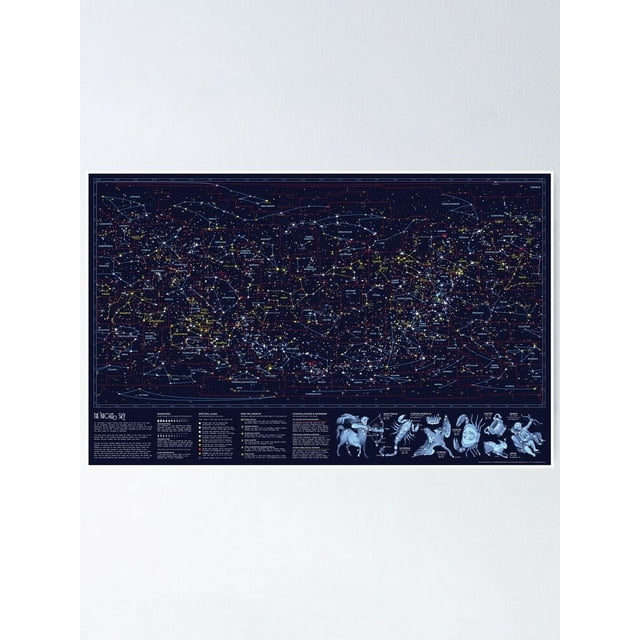 Aaroca Night Constellations (Unframed) Classic Decoration for Office ...