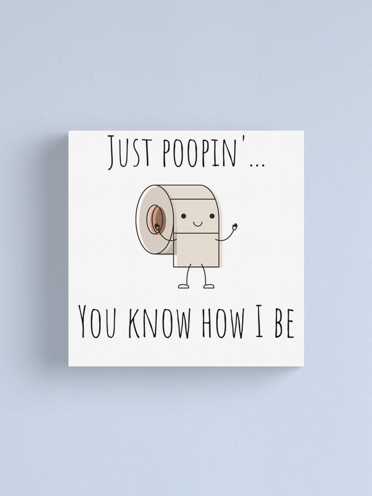 Aaroca The Office TV Show, Micheal Scott, Quote, Just Poopin' You Know How I Be Canvas Print ...