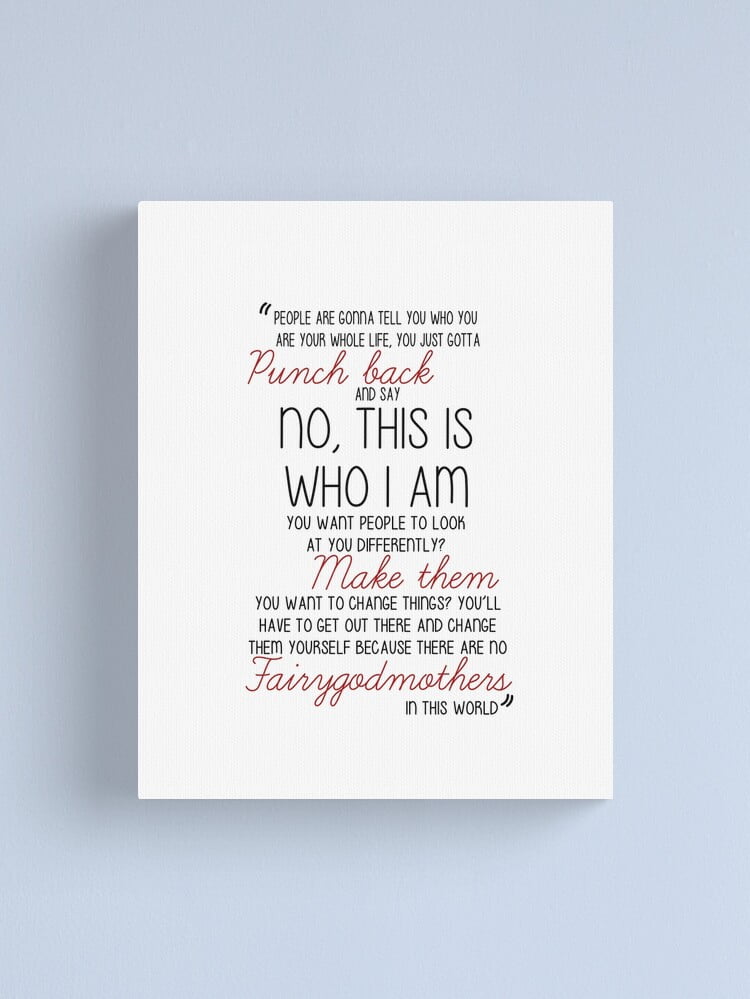 Aaroca Once Upon a Time - Emma Swan Quote Red Canvas Print ...