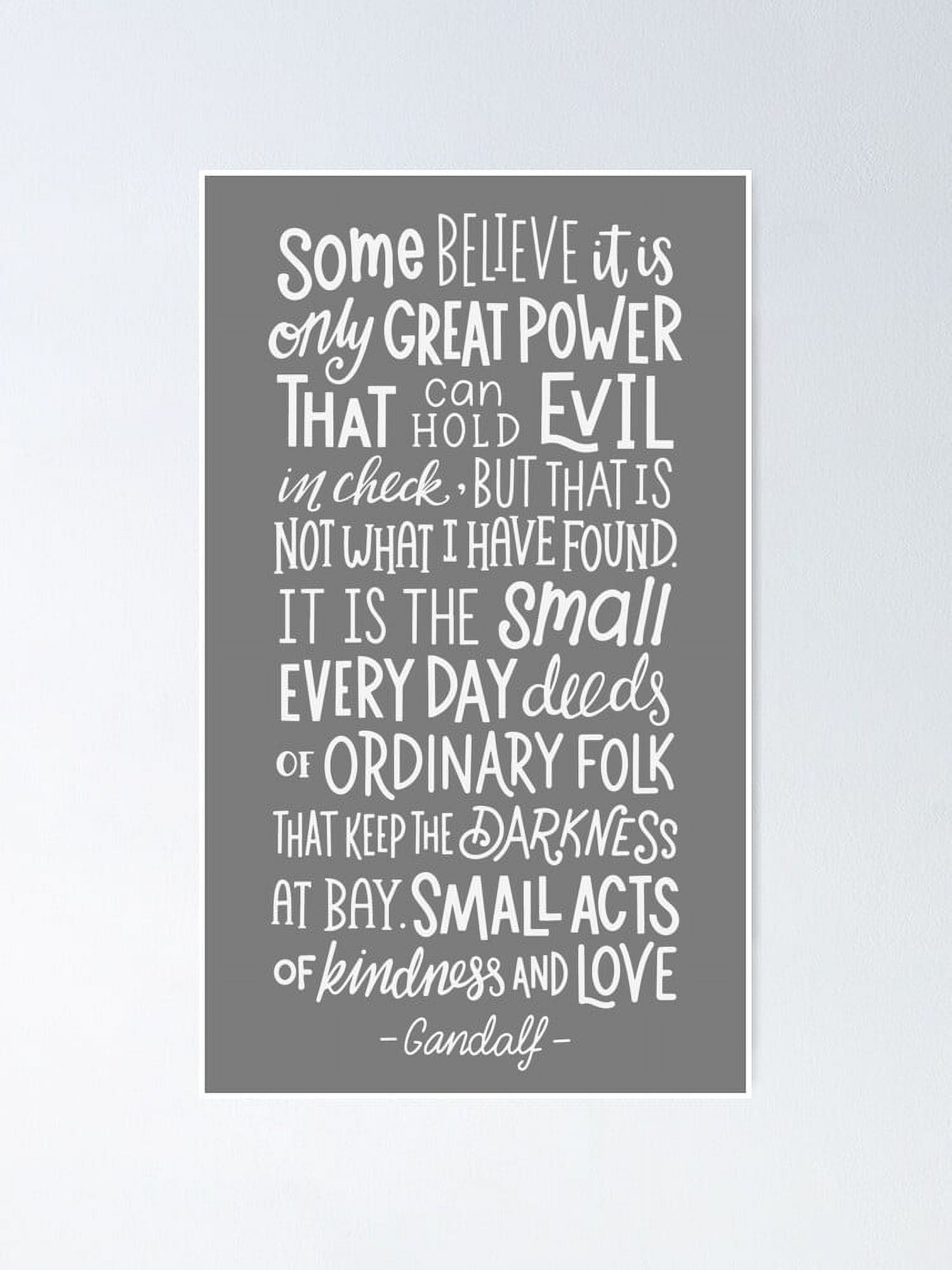 Aaroca Ordinary Folk Quote Grey Unframed Classic Decoration for Office ...