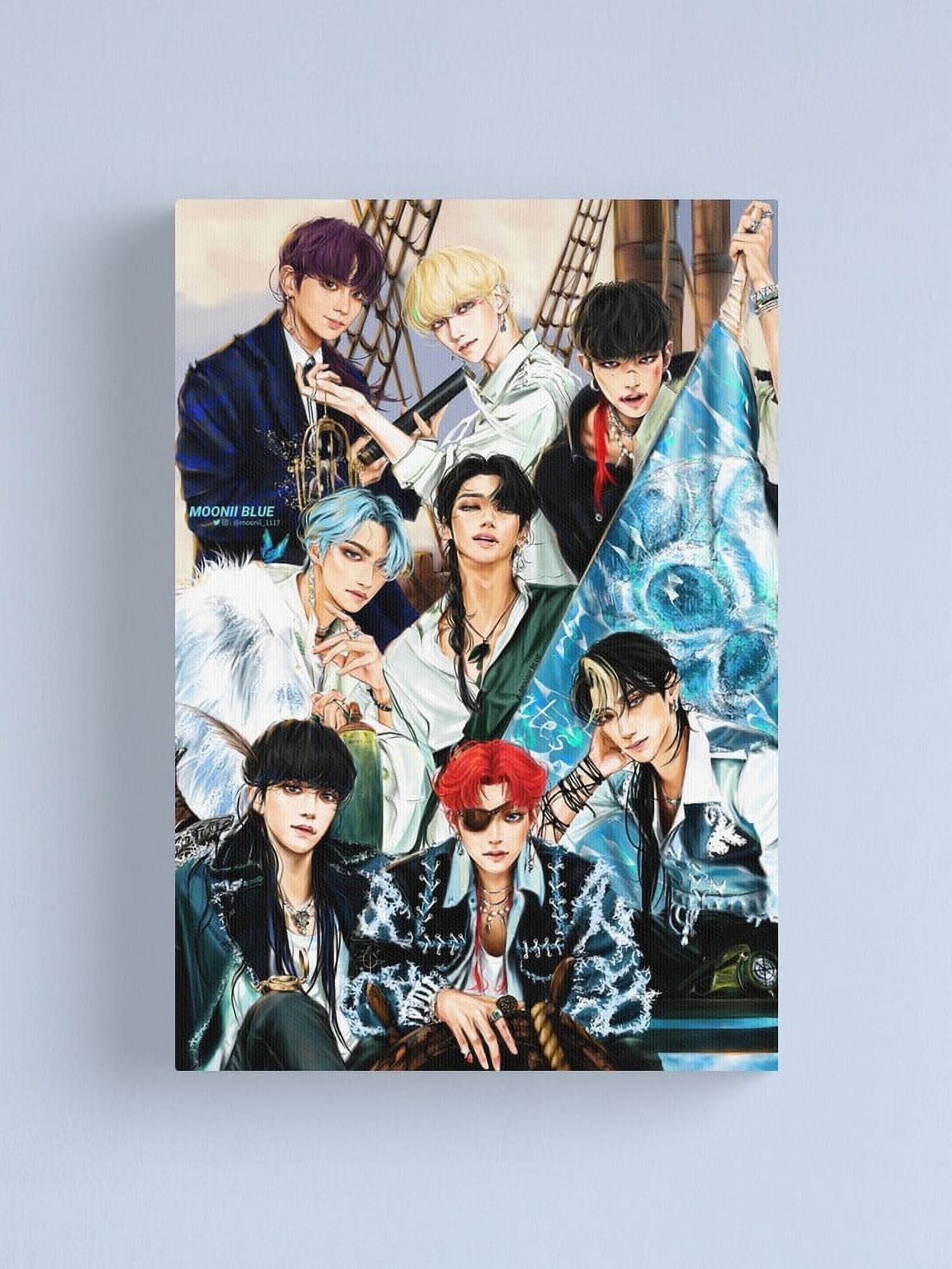 Aaroca PIRATEEZ! (ATEEZ - Don't stop ver.) Canvas Print (Unframed ...