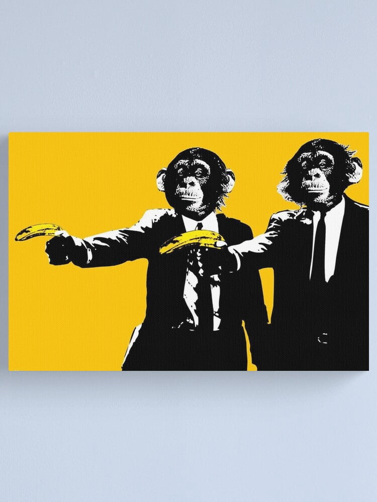 Aaroca Pulp Fiction Monkeys Canvas Print (Unframed) Classic Decoration ...