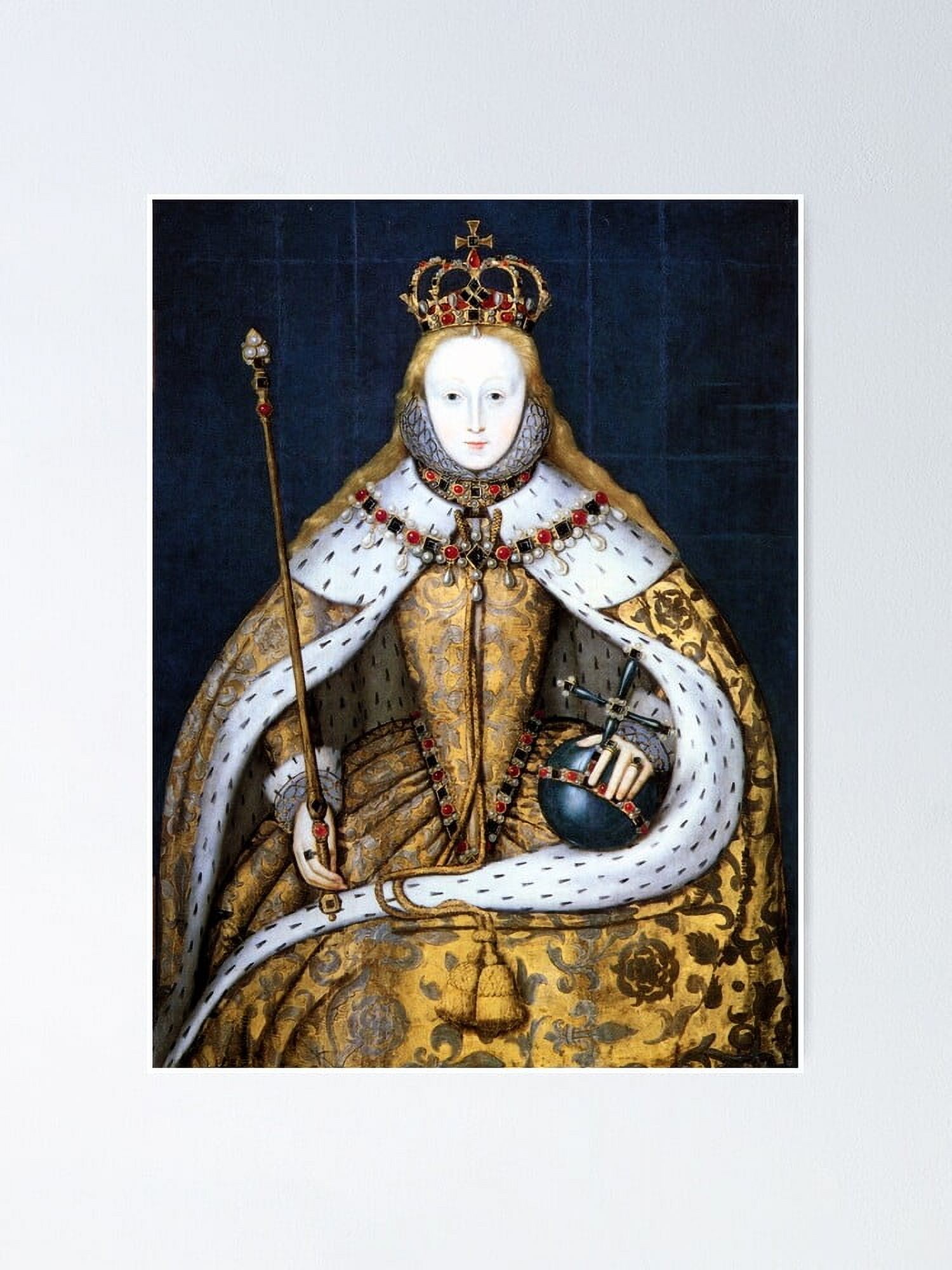Aaroca Queen Elizabeth I of England in Her Coronation Robe (Unframed ...