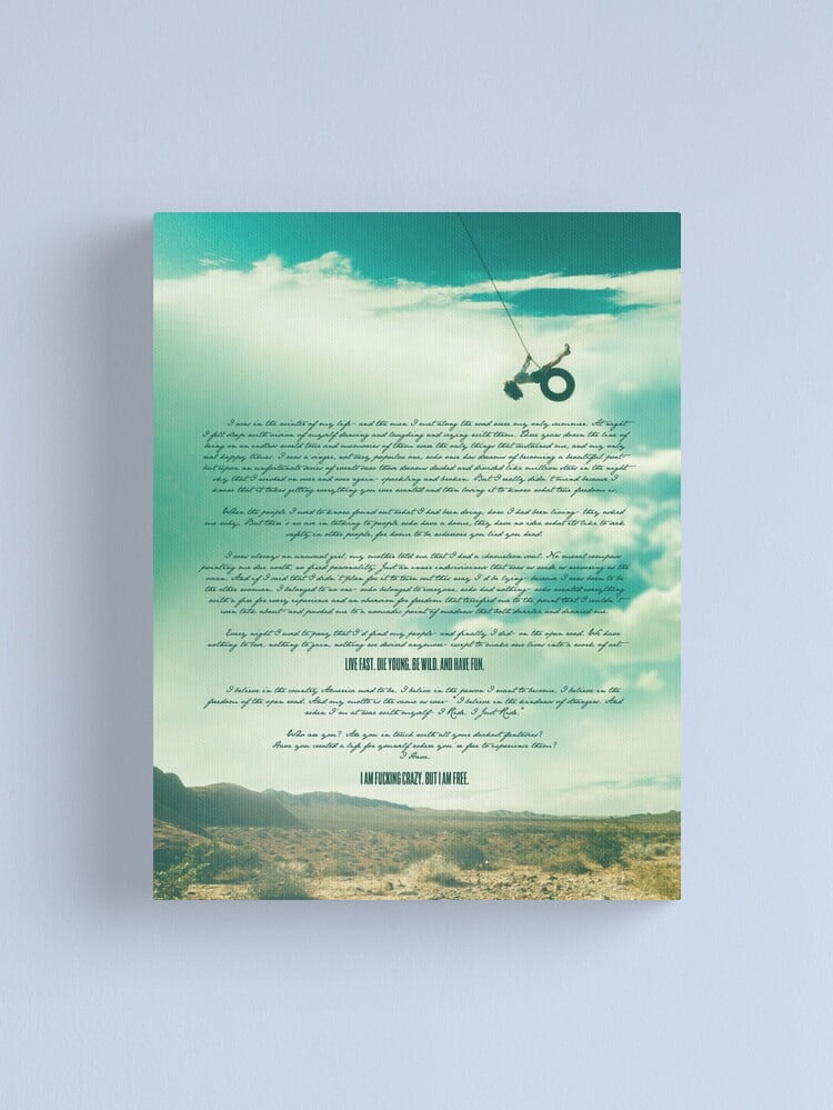 Aaroca Ride - Monologue Canvas Print Inspirational Quote Canvas ...