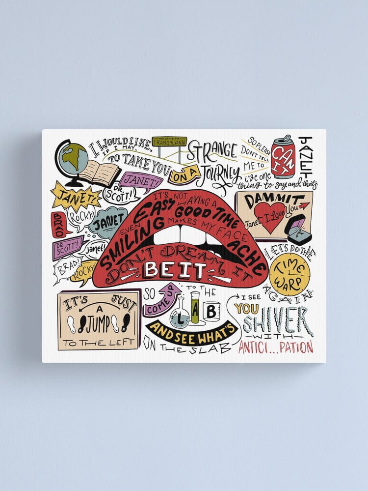 Aaroca Rocky Horror Quotes (Colorized) Canvas Print Inspirational Quote ...