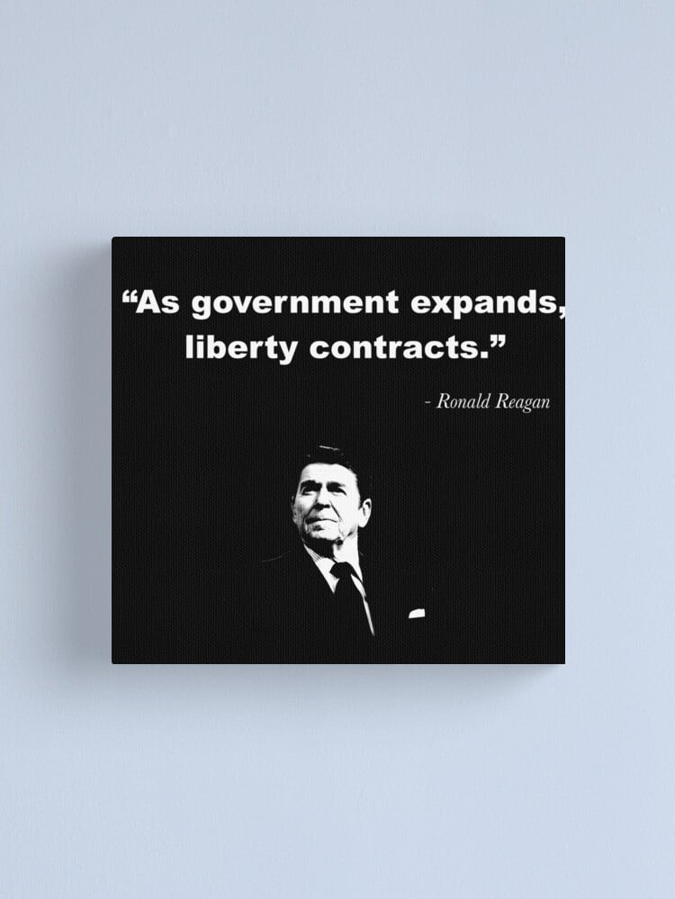 Aaroca Ronald Reagan Government Quote Canvas Print Inspirational Quote ...