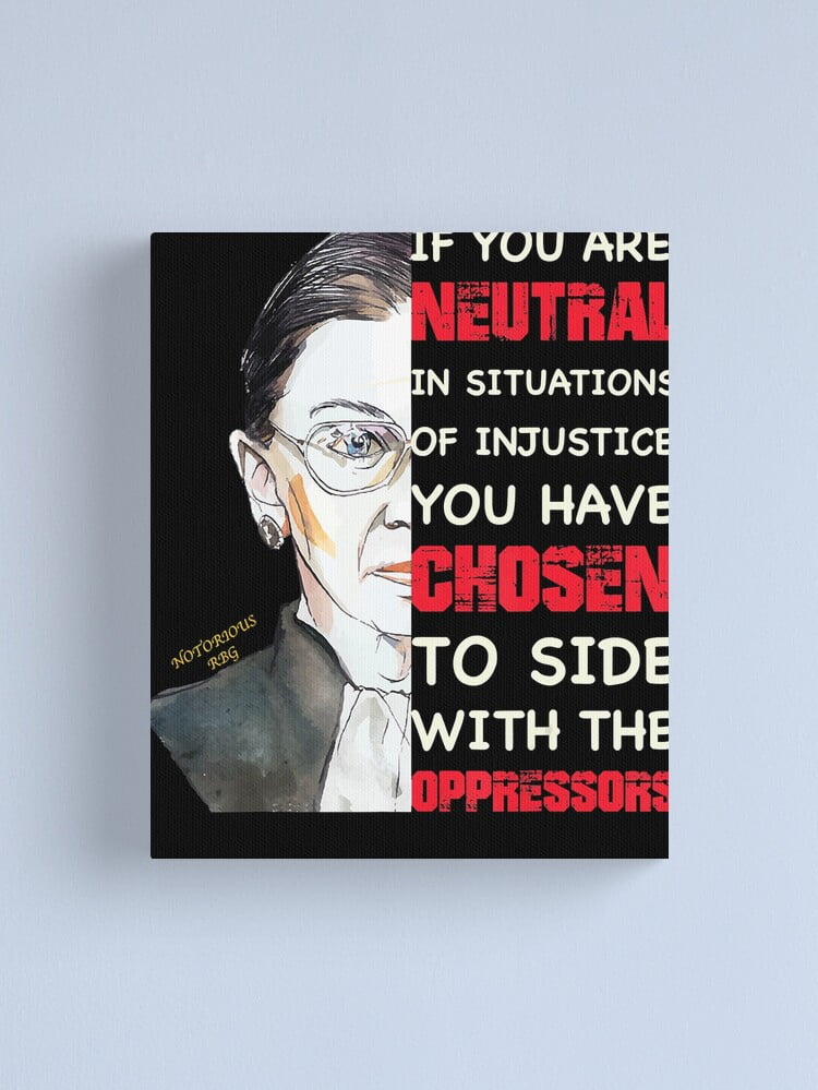 Aaroca Ruth Bader Ginsburg Notorious RBG Canvas Print Inspirational ...