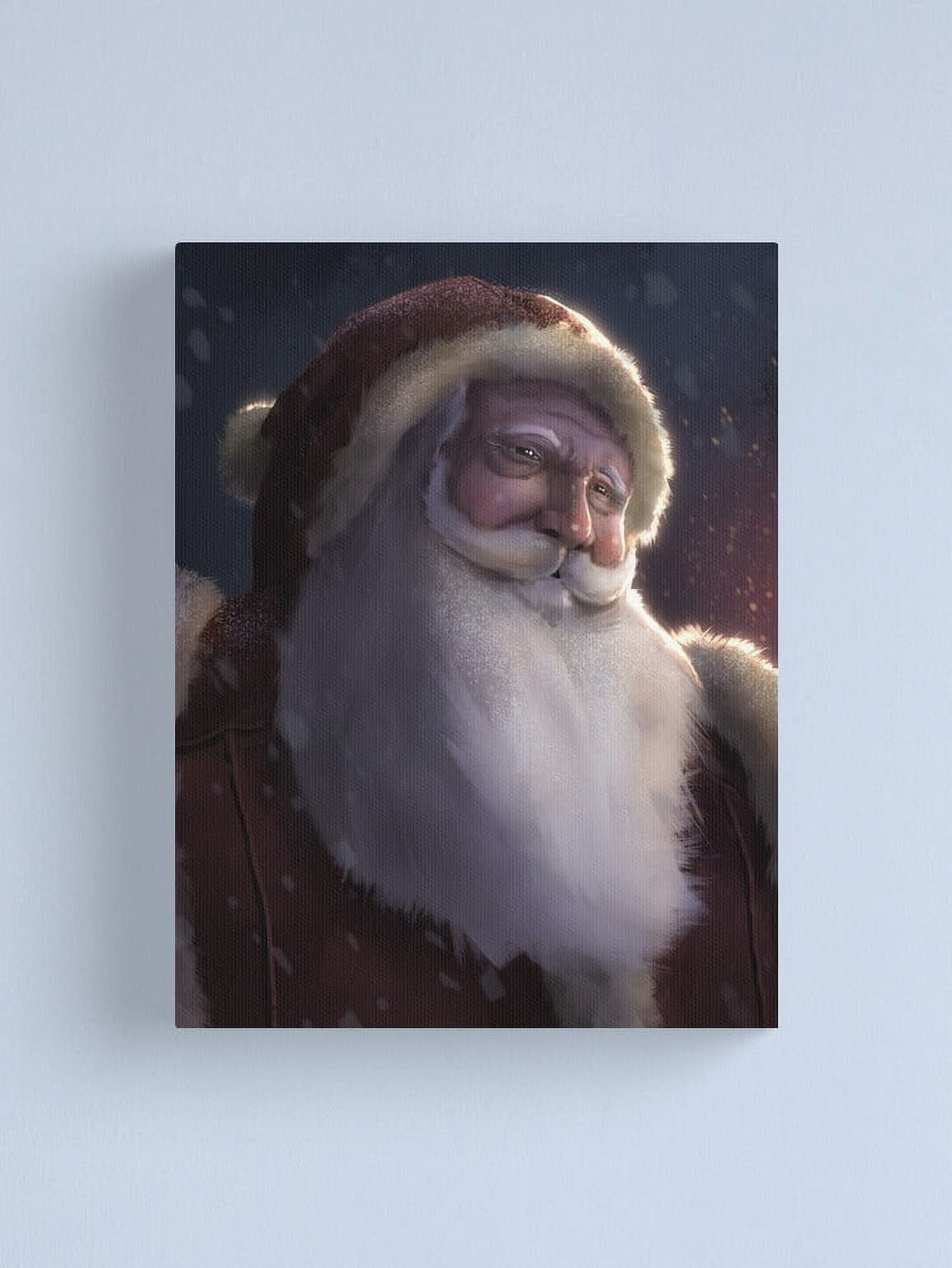 Aaroca Santa Clause Portrait Canvas Print (Unframed) Classic Decoration ...
