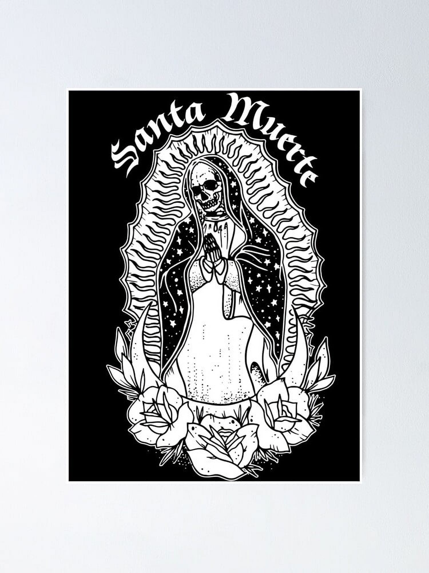 Aaroca Santa Muerte - Saint Death Unframed Canvas Unique Wall Decor for ...
