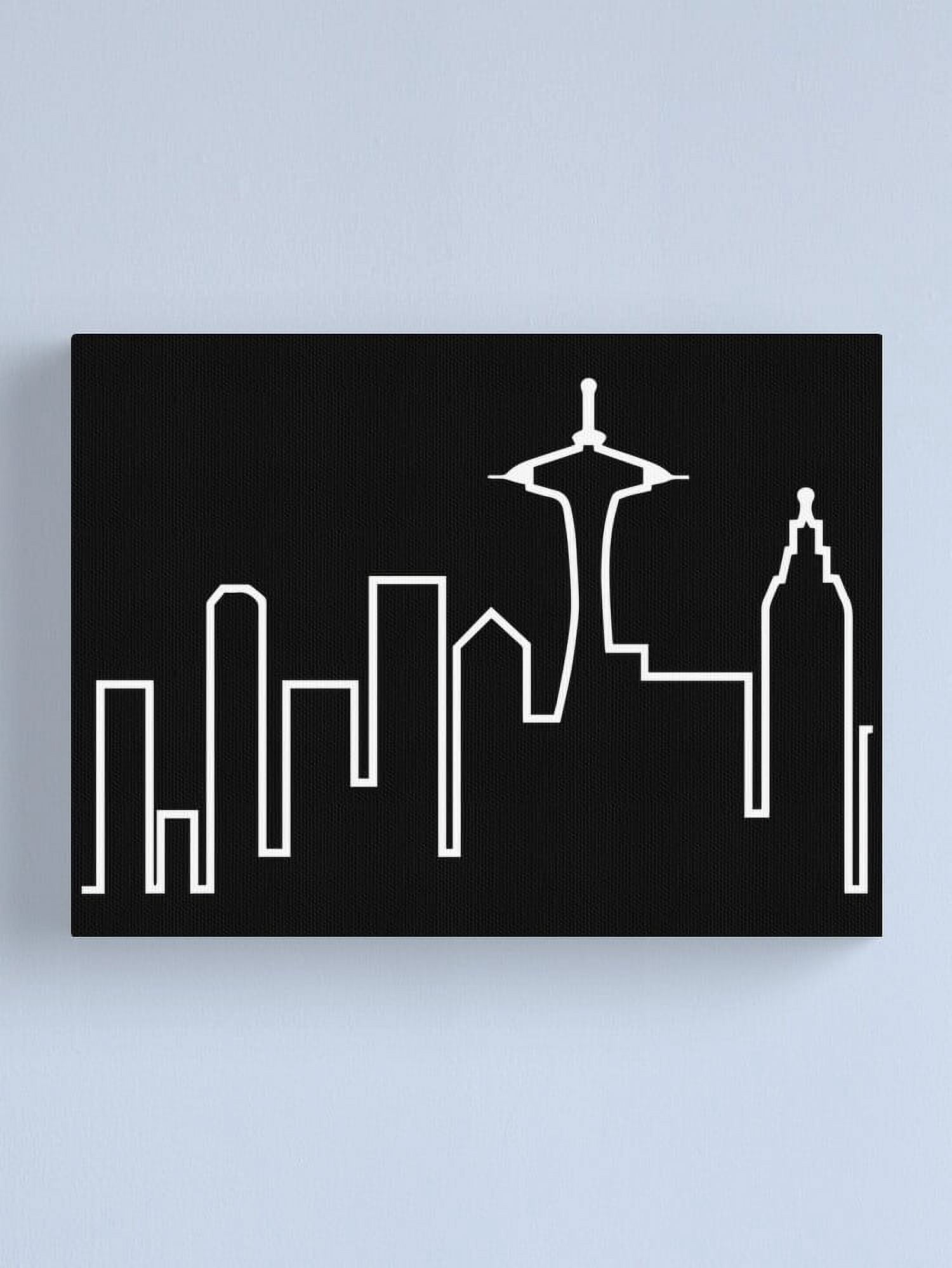 Aaroca Seattle Skyline (Frasier) Canvas Print (Unframed) Classic ...