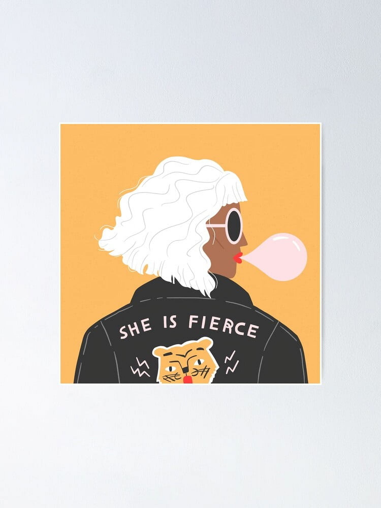 Aaroca She Is Fierce (Unframed) Classic Decoration for Office Modern ...