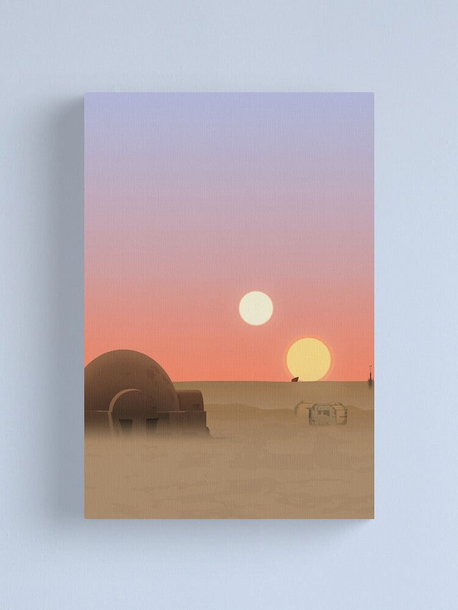 Aaroca Tatooine sunset Canvas Print (Unframed) Classic Decoration for ...