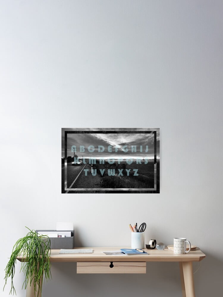 Aaroca The Moody Alphabet Poster Poster Classic Decoration for Office ...