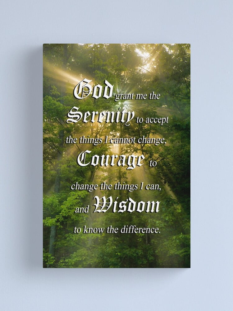 Aaroca The Serenity Prayer Inspirational Sunrise Canvas Print Inspirational Quote Canvas ...