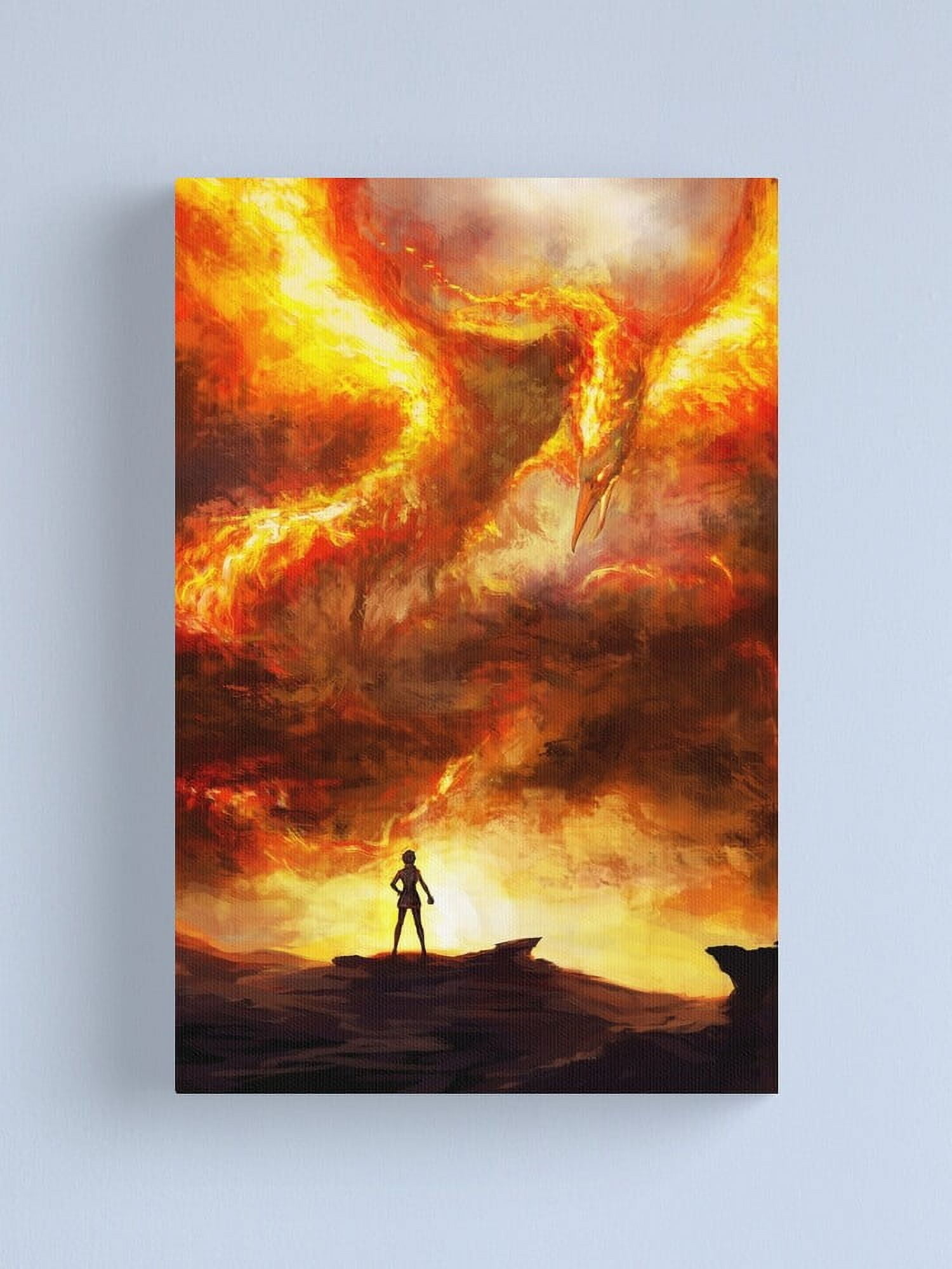 Aaroca The Third Bird - Fire Canvas Print (Unframed) Classic Decoration ...