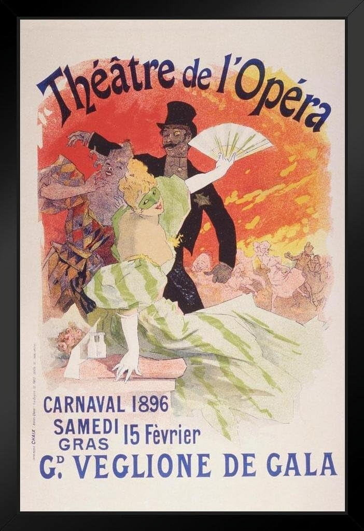 Theatre Of The Opera Vintage Illustration Art Deco Vintage French Wall ...