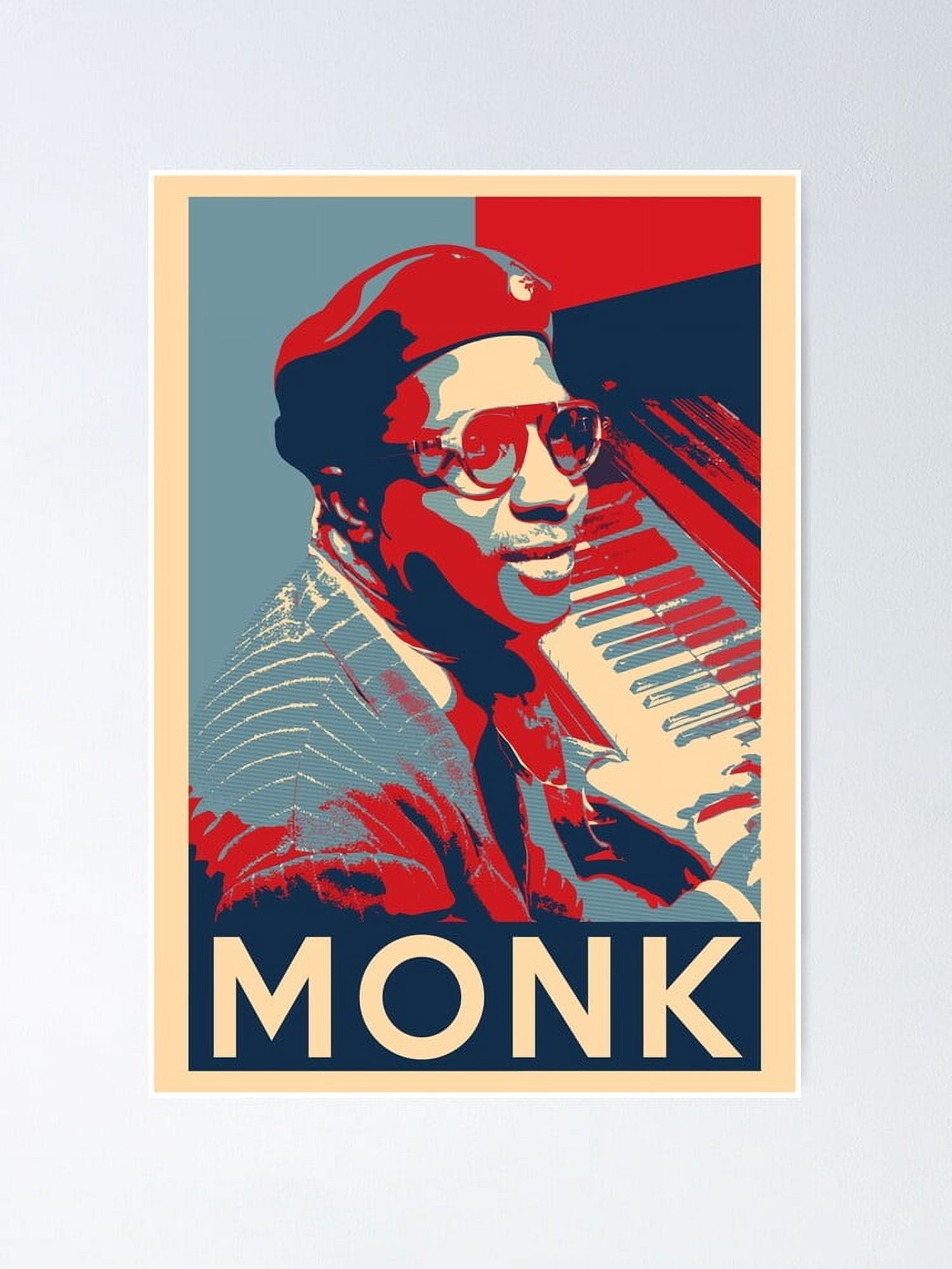 Aaroca Thelonious Monk Hope Poster - Sizes of Jazz History Poster ...