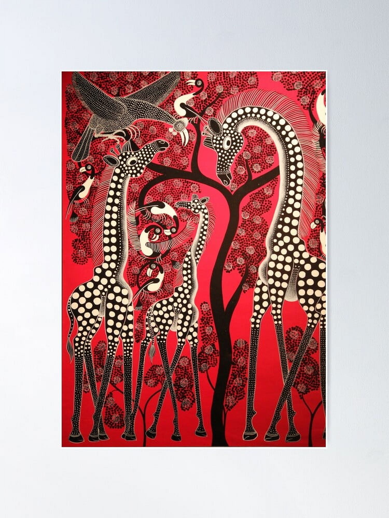 Aaroca Tinga Tinga African Giant Rebirth Poster Canvas Poster - Modern ...