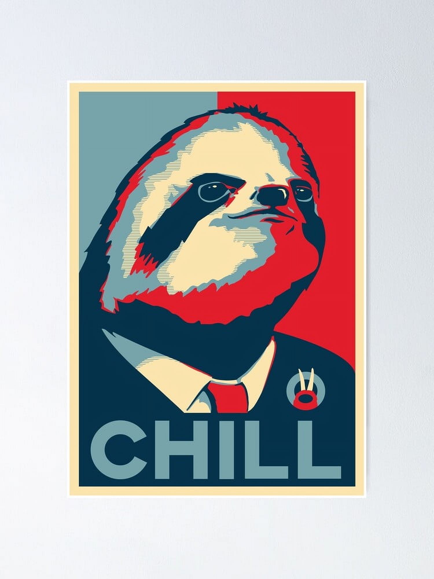 Aaroca Vote Sloth for President Unframed Classic Decoration for Office ...