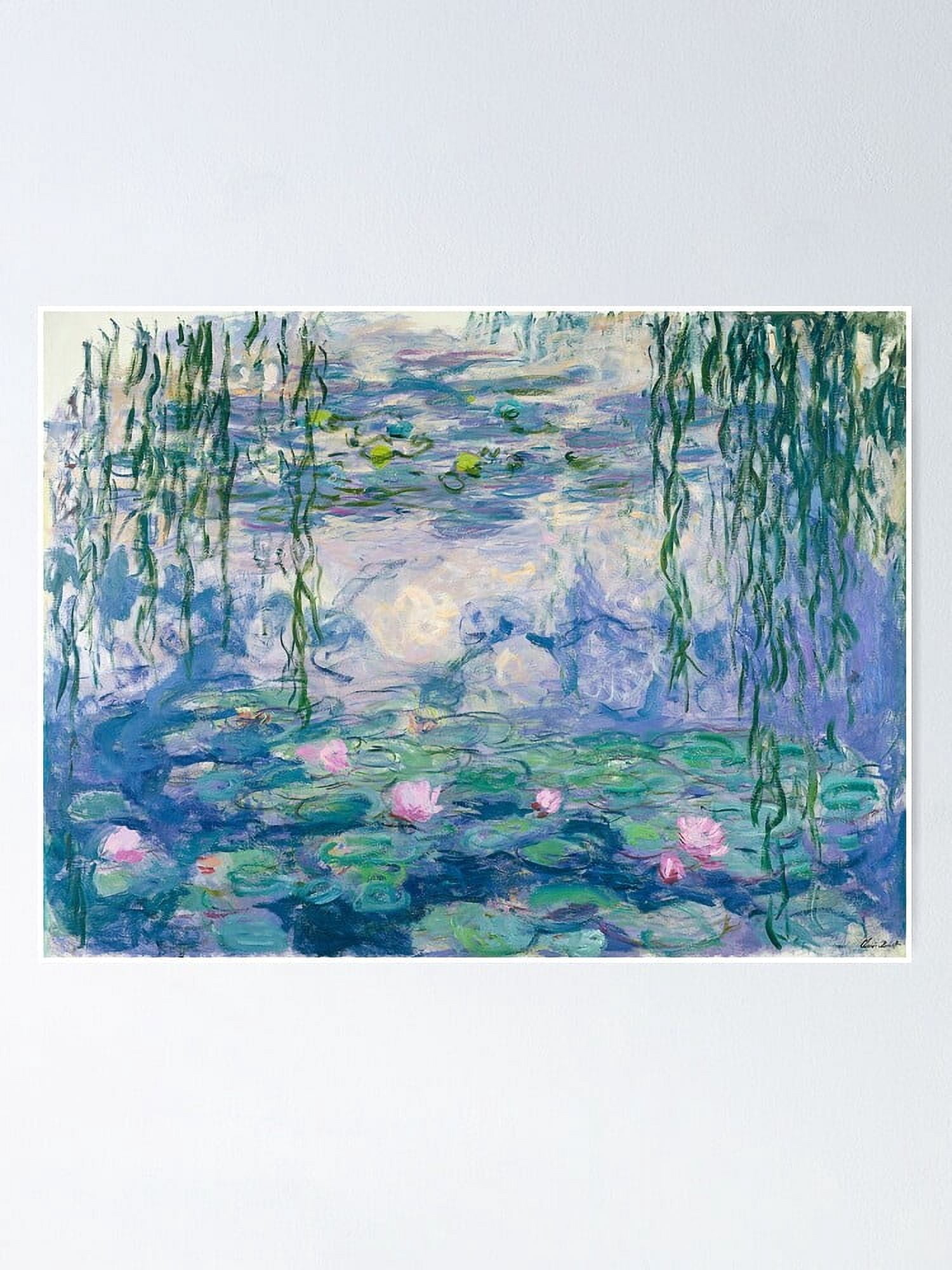 Aaroca Water Lilies Claude Monet Fine Art (Unframed) Classic Decoration ...