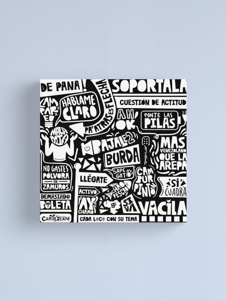 Aaroca (White) "More Venezuelan Than The Arepa" Canvas Print Canvas ...