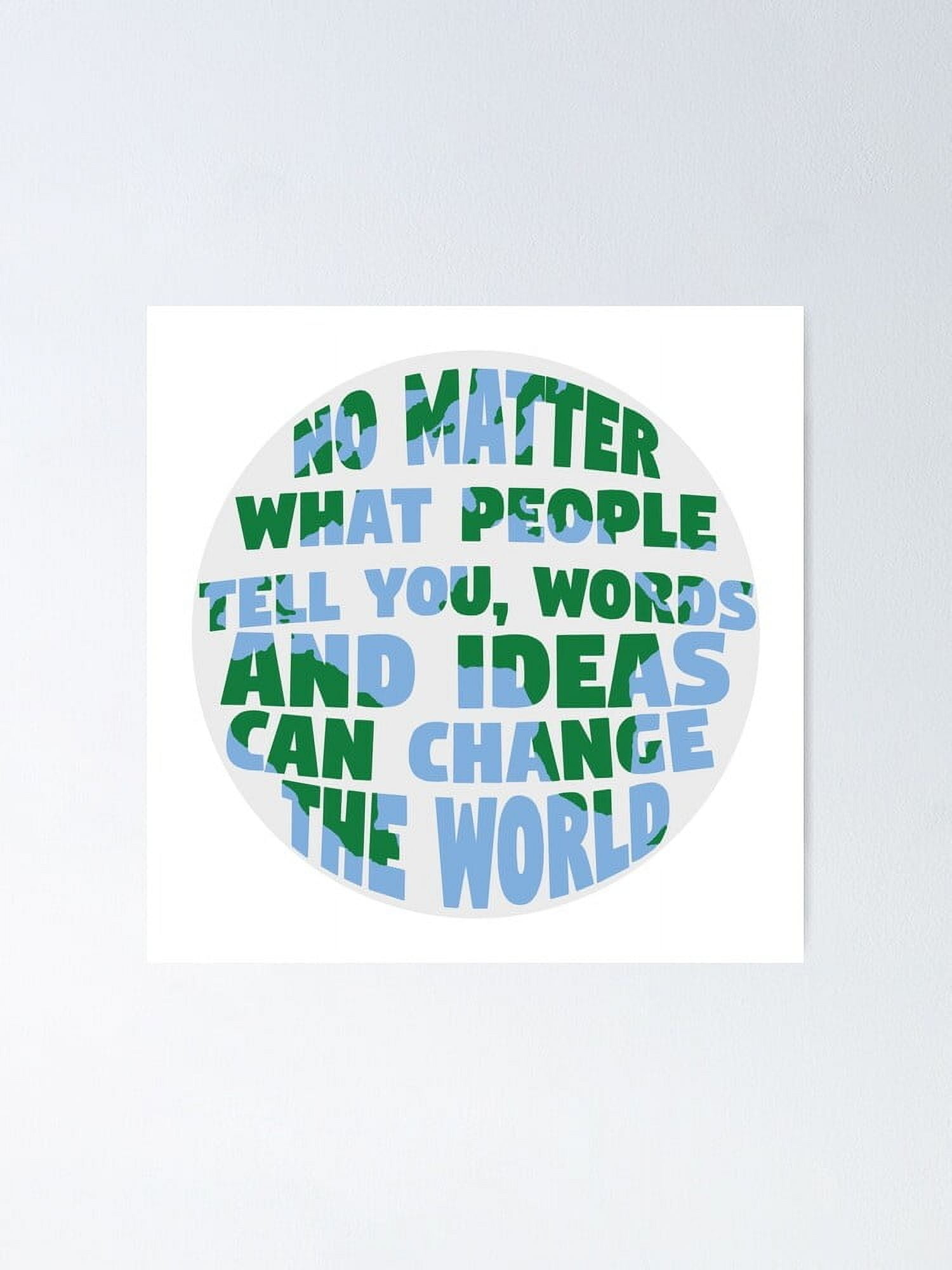 Aaroca Words and Ideas can change the world - Robin Williams (Unframed ...