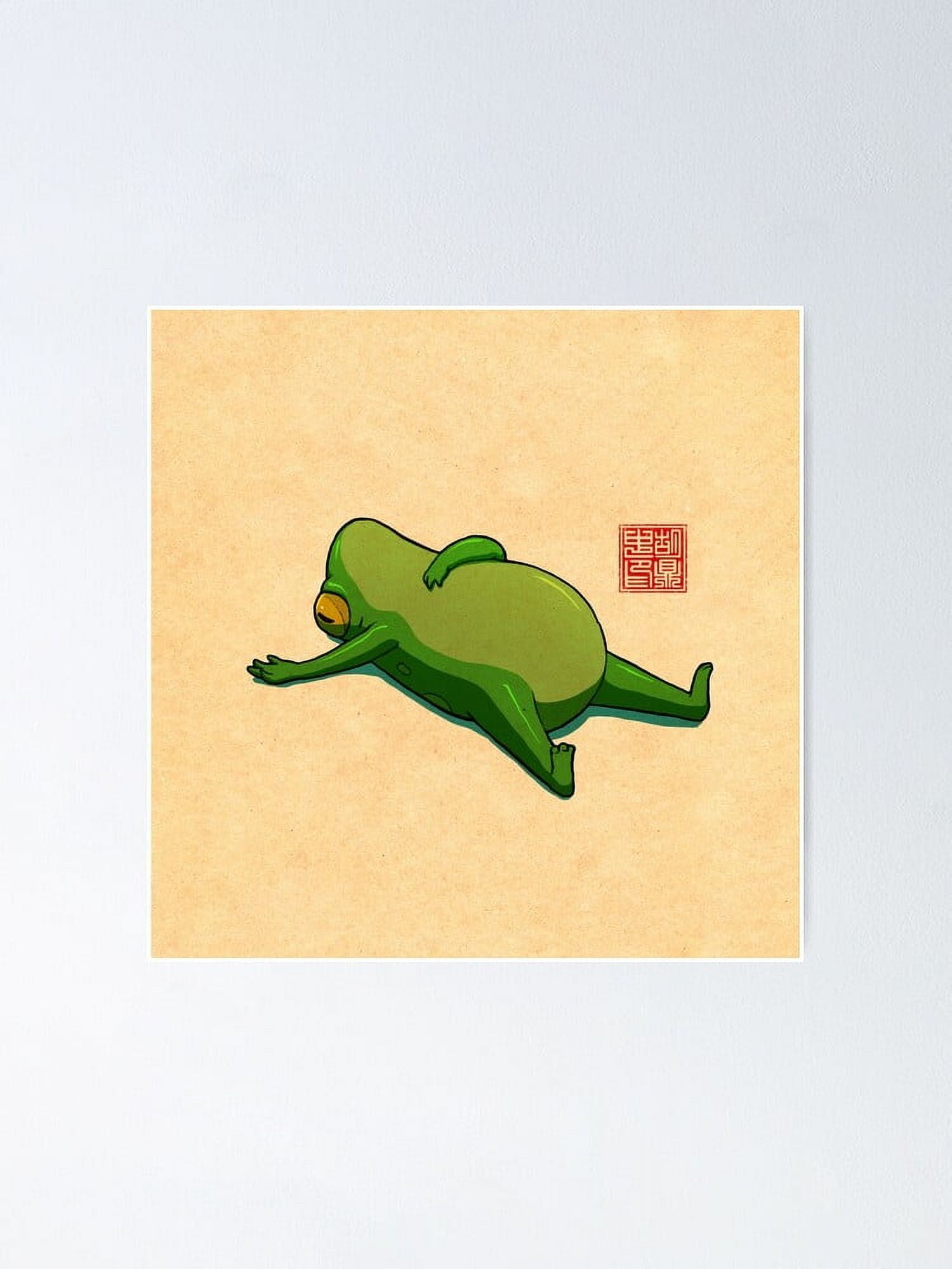 Aaroca Yoga Frog Mood (Unframed) Classic Decoration for Office Modern ...