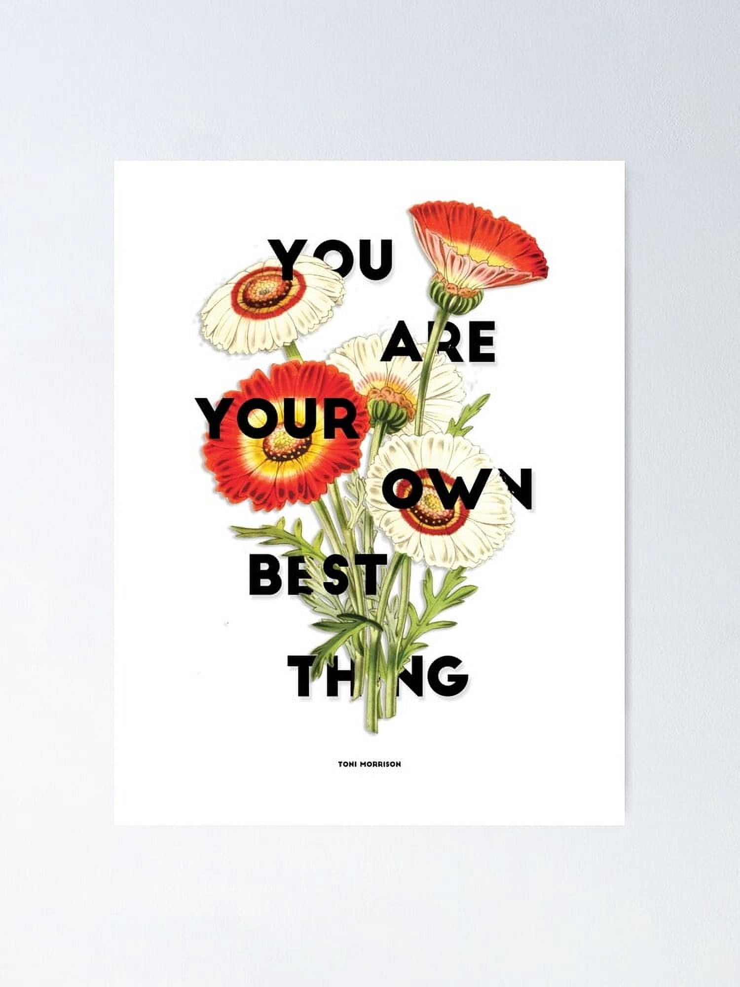 Aaroca You Are Your Own Best Thing Poster Classic Decoration for Office ...
