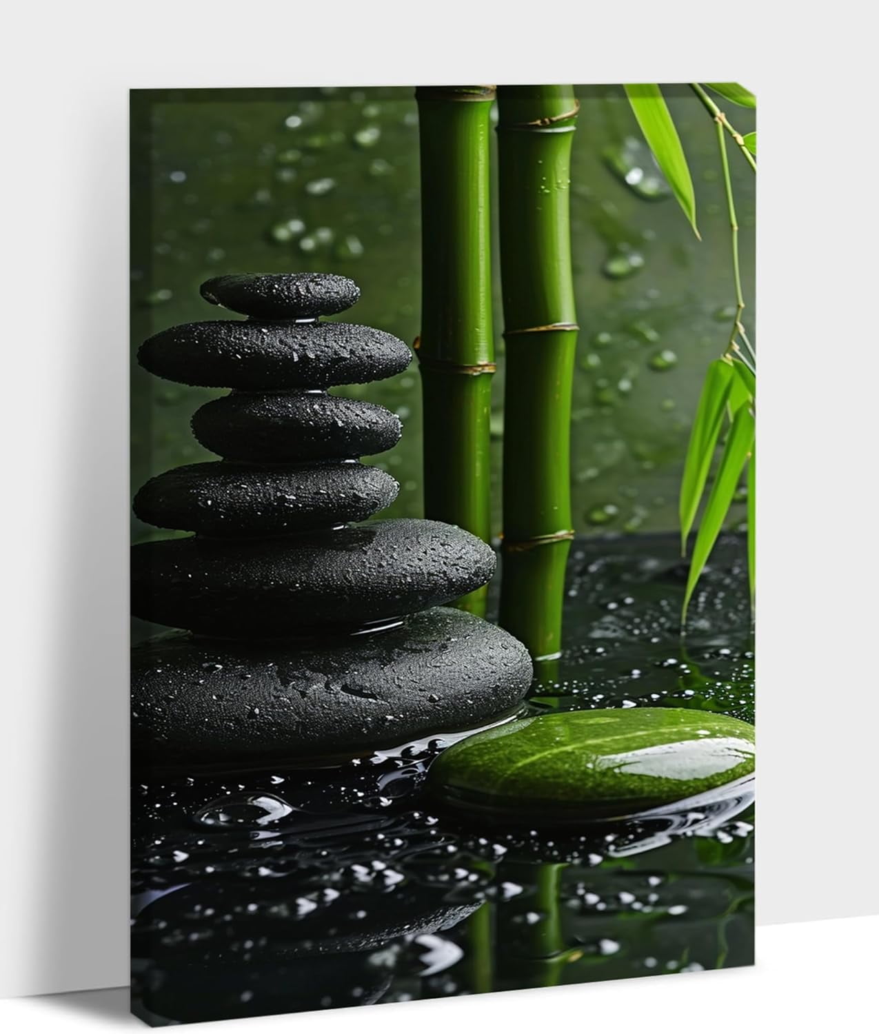 Aaroca Zen Canvas Wall Art, Zen Stones Spa in Water Pictures Prints ...