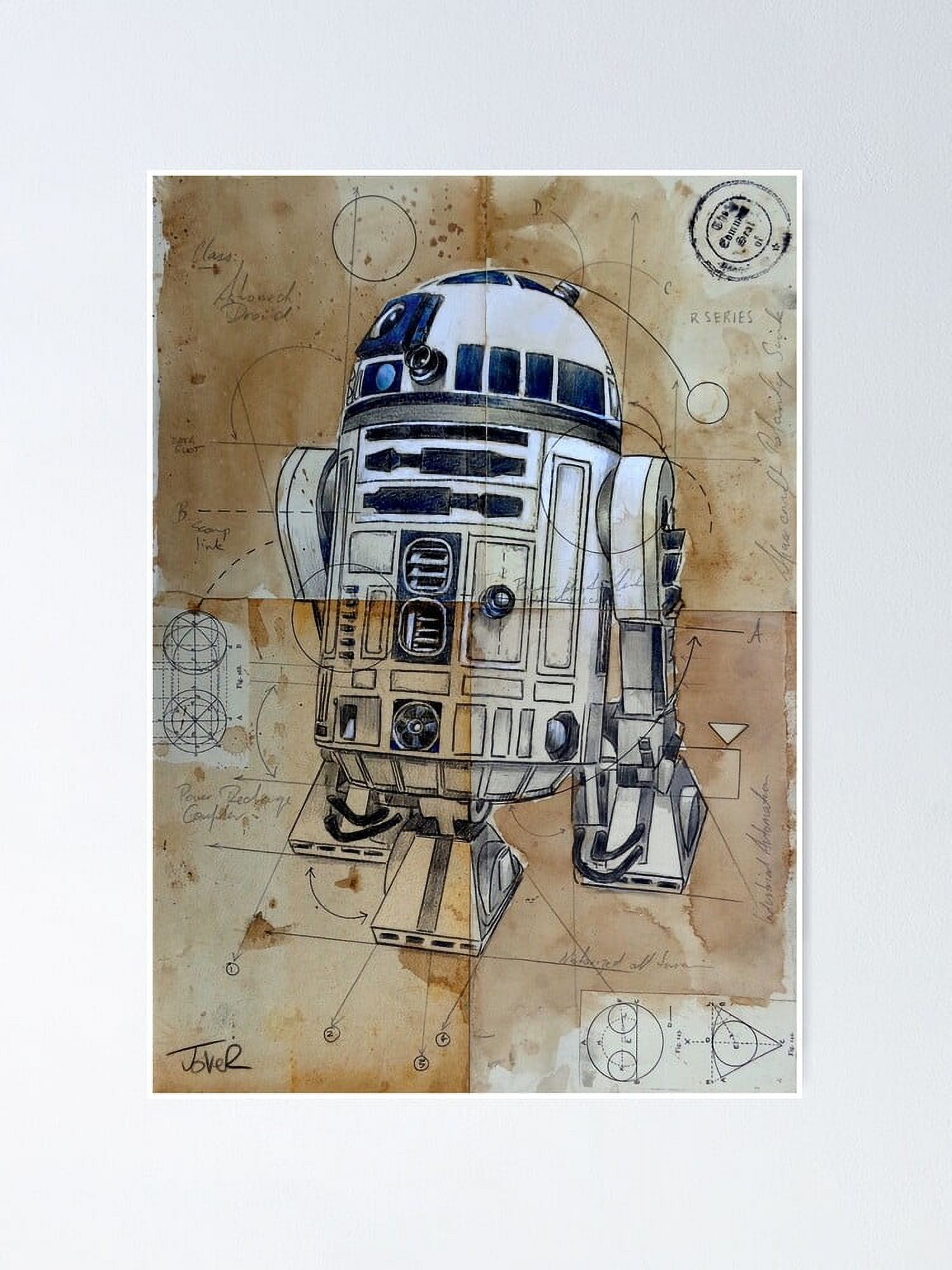 Aaroca astromech droid Poster Classic Decoration for Office Modern Home ...