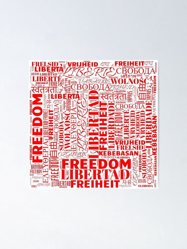 Aaroca freedom - educational - human rights Poster Artwork Decor for ...
