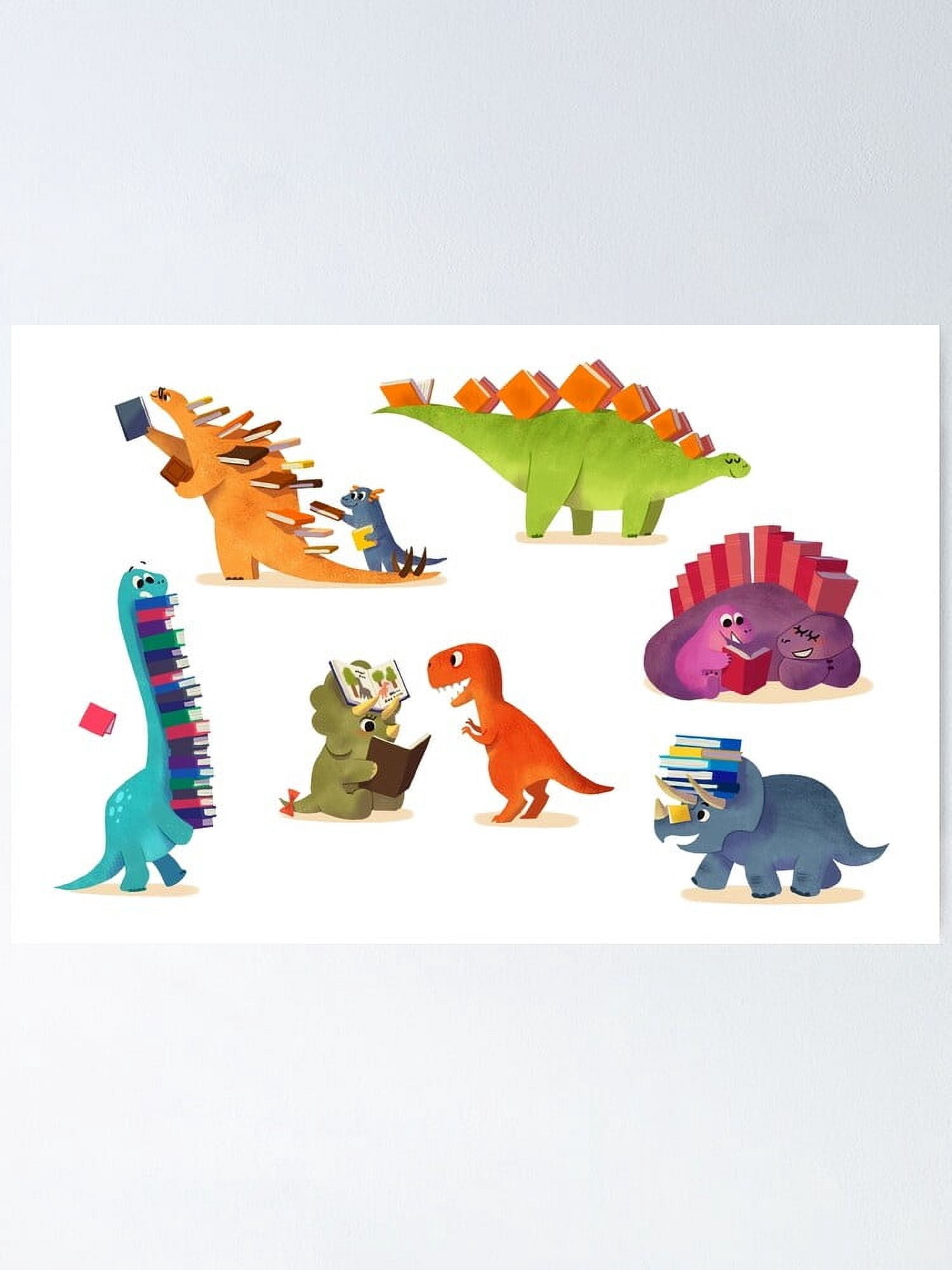 Aaroca new BOOK DINOSAURS Unframed Classic Decoration for Office Modern ...