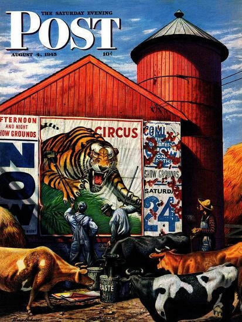 Aaroca new "Barnside Circus Poster," Saturday Evening Post Cover ...