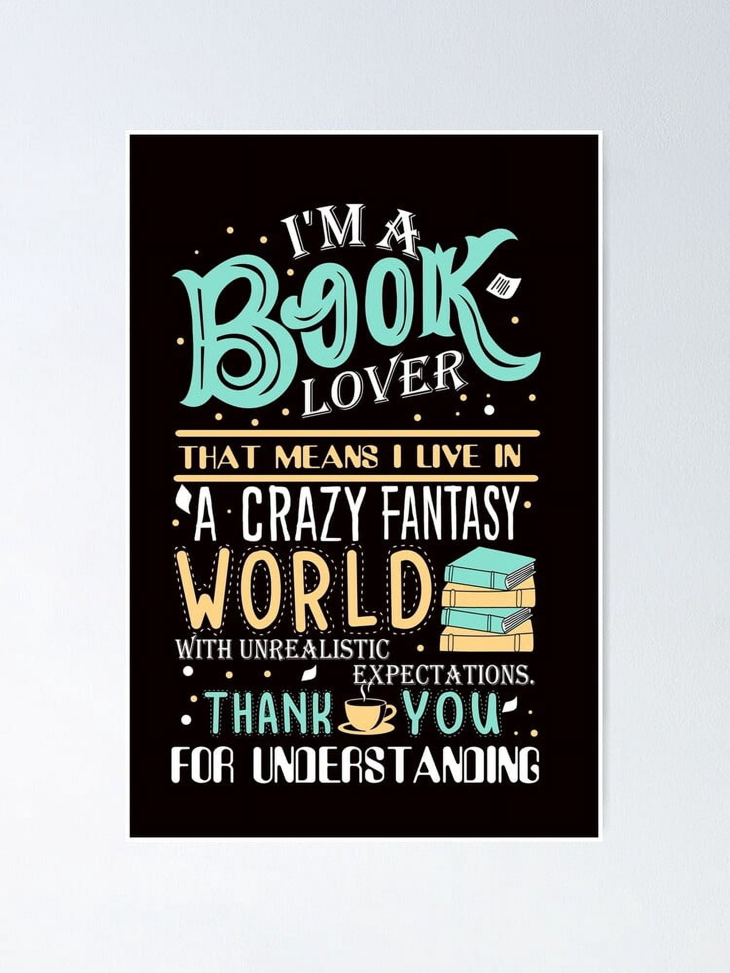 Aaroca new Book Lover Unframed Canvas Unique Wall Decor for Modern Home ...