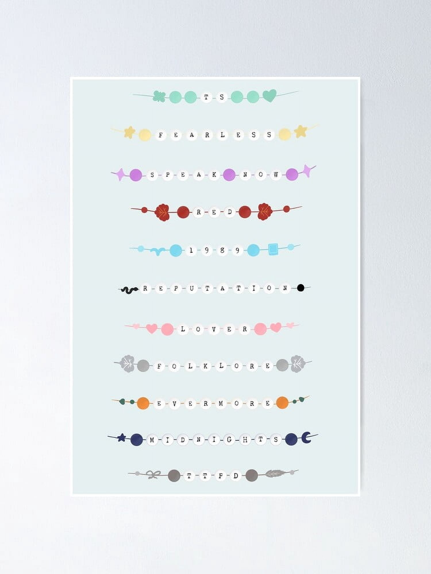 Aaroca new Canvas Poster Bracelet Eras Unframed Poster Classic ...