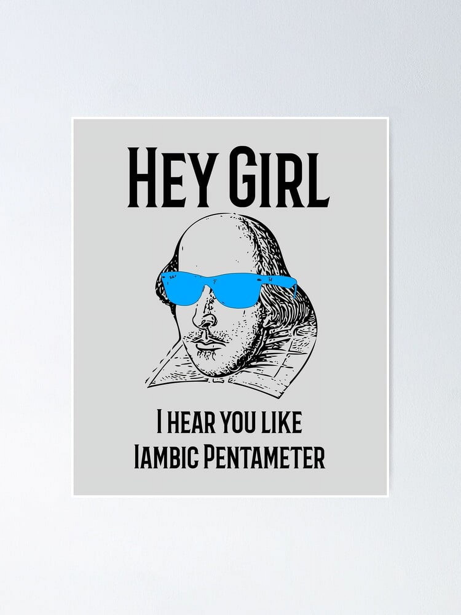 Aaroca new Canvas Poster Funny Shakespeare Meme Gift Unframed Poster ...