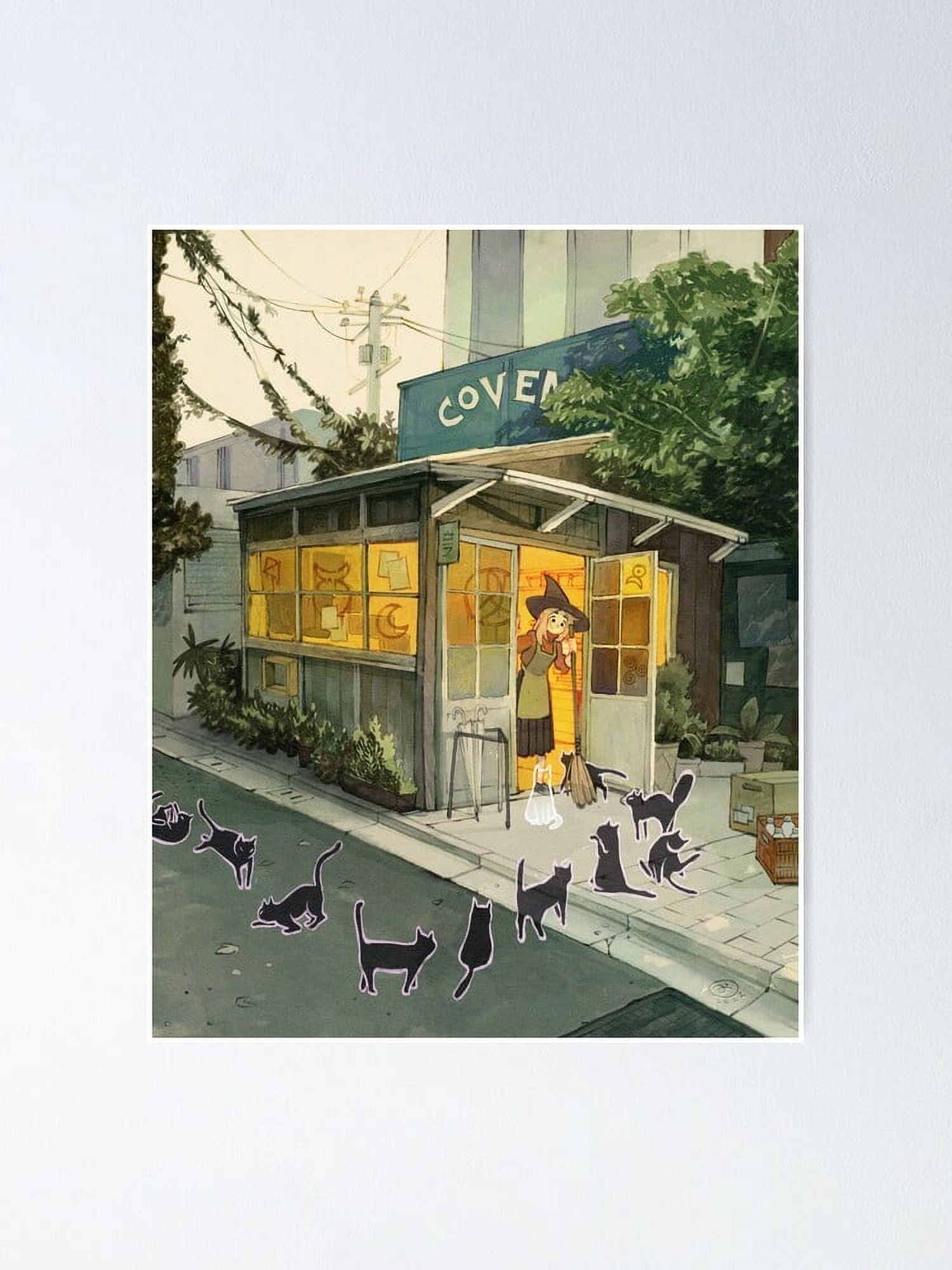 Aaroca new Coven Cafe Unframed Canvas Unique Wall Decor for Modern Home ...