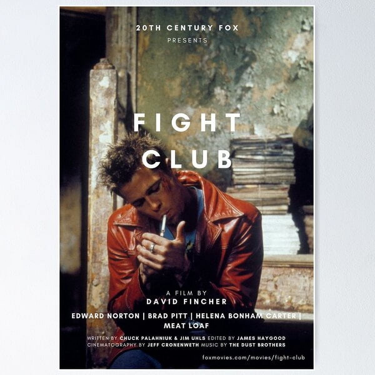 Aaroca new FIGHT CLUB BRAD PITT POSTER Poster Unframed Canvas Unique ...