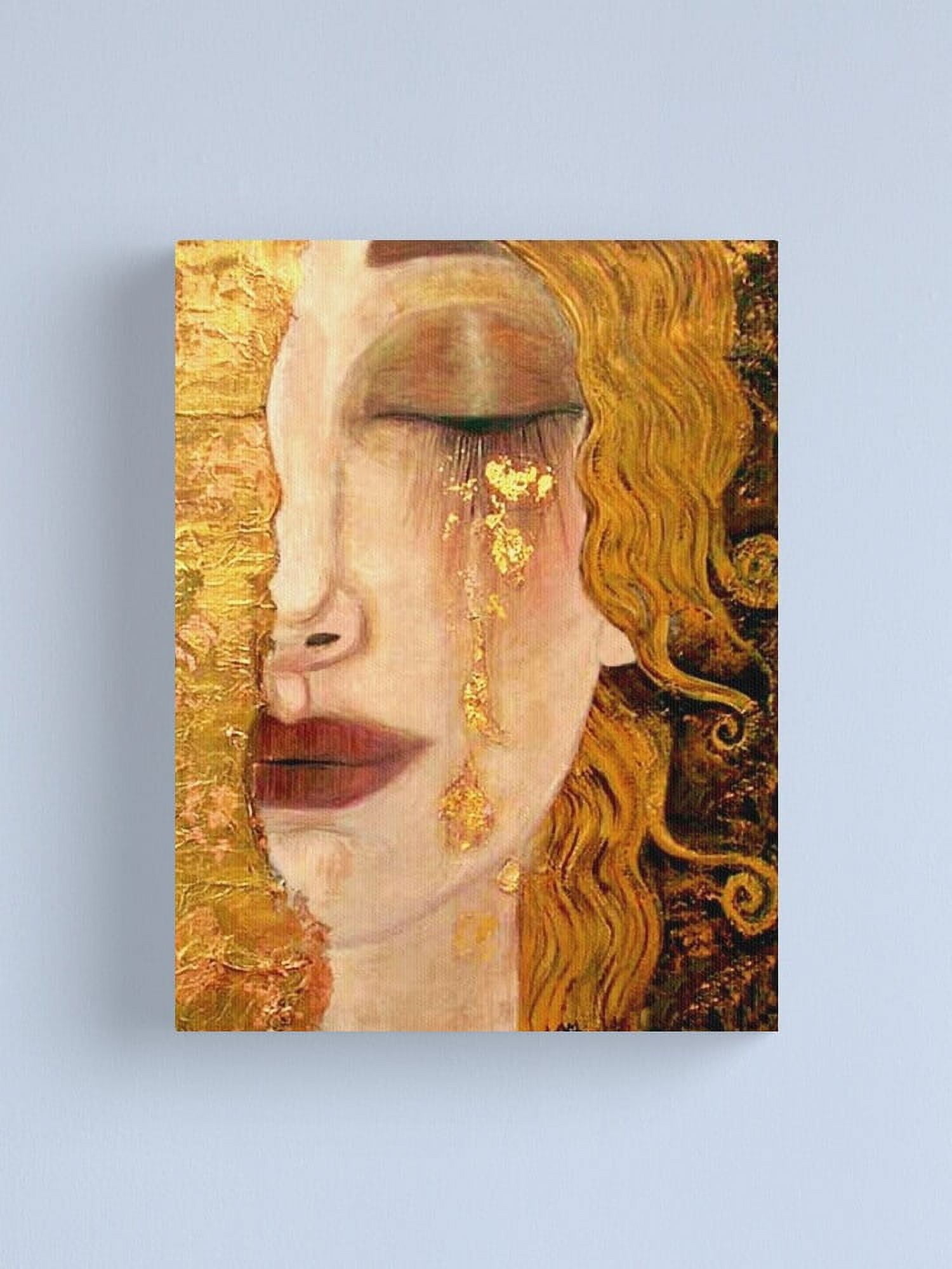 Aaroca new Freya's Tears (Golden Tears) portrait by Gustav Klimt Canvas ...