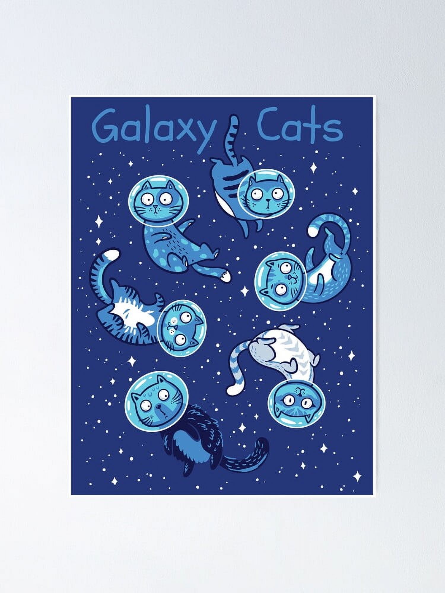 Aaroca new Galaxy cats Unframed Poster Classic Decoration for Office ...