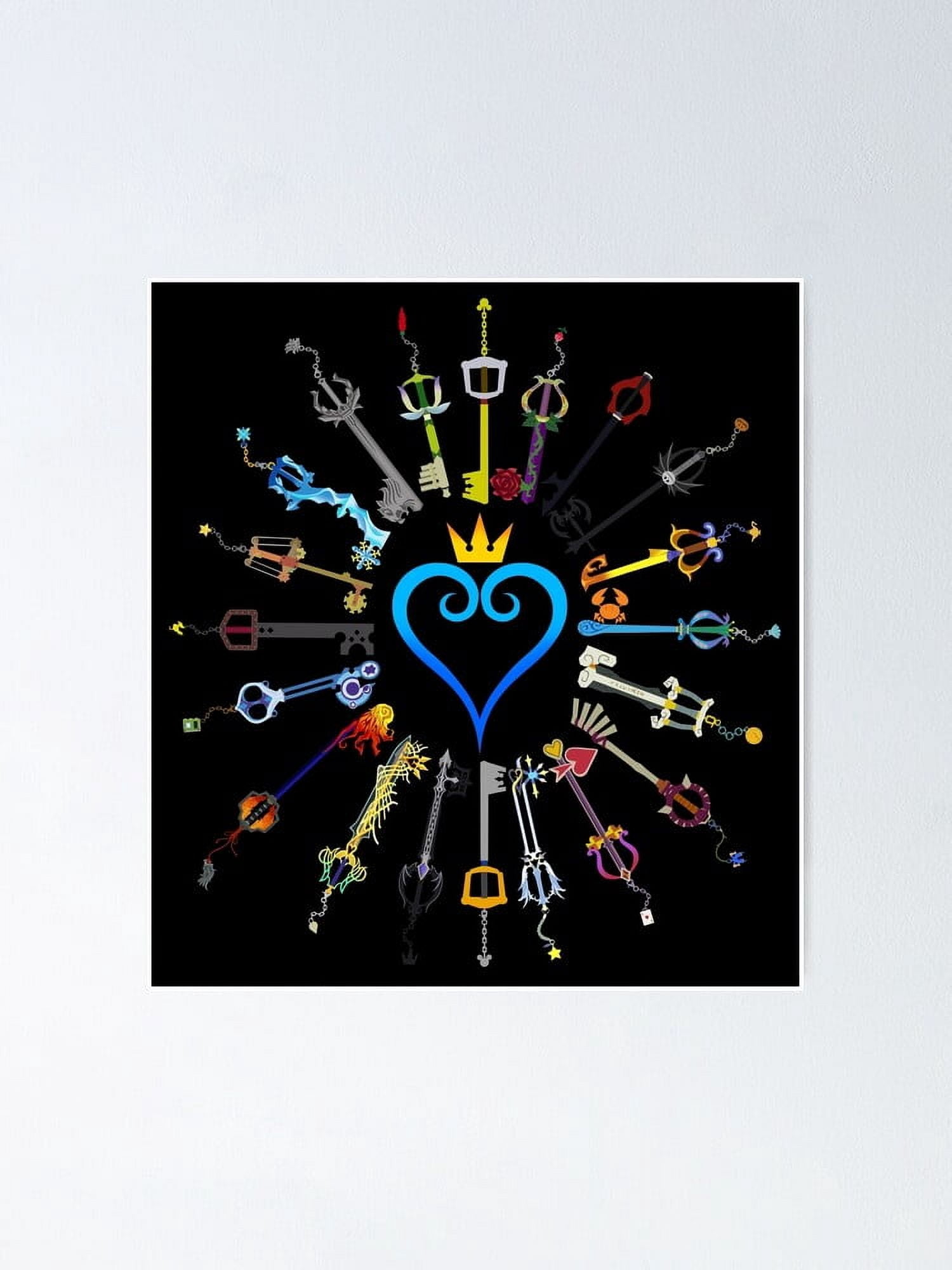 Aaroca new Kingdom Hearts Keyblades Unframed Classic Decoration for ...