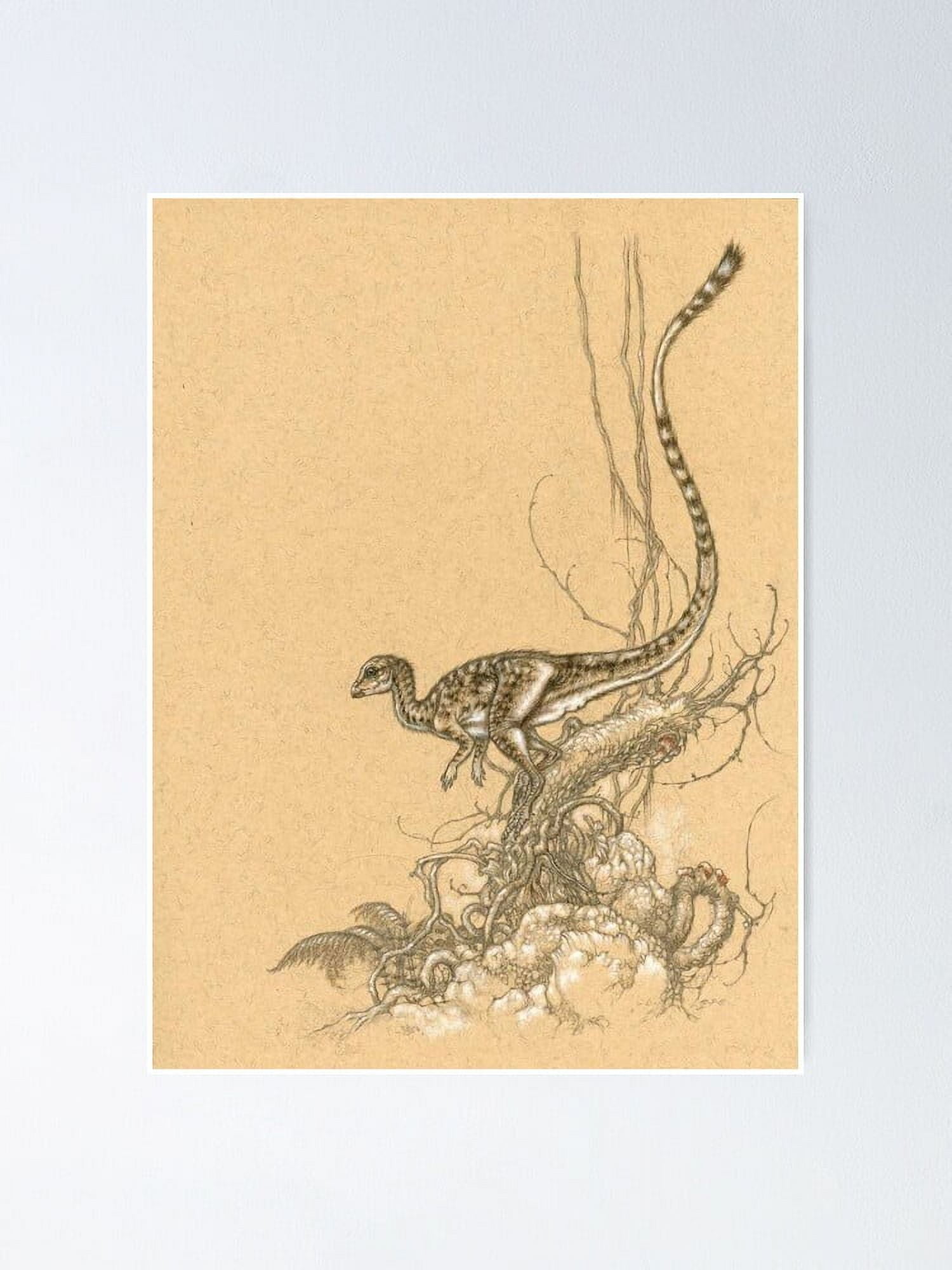 Aaroca new Leaellynasaura Unframed Canvas Unique Wall Decor for Modern ...