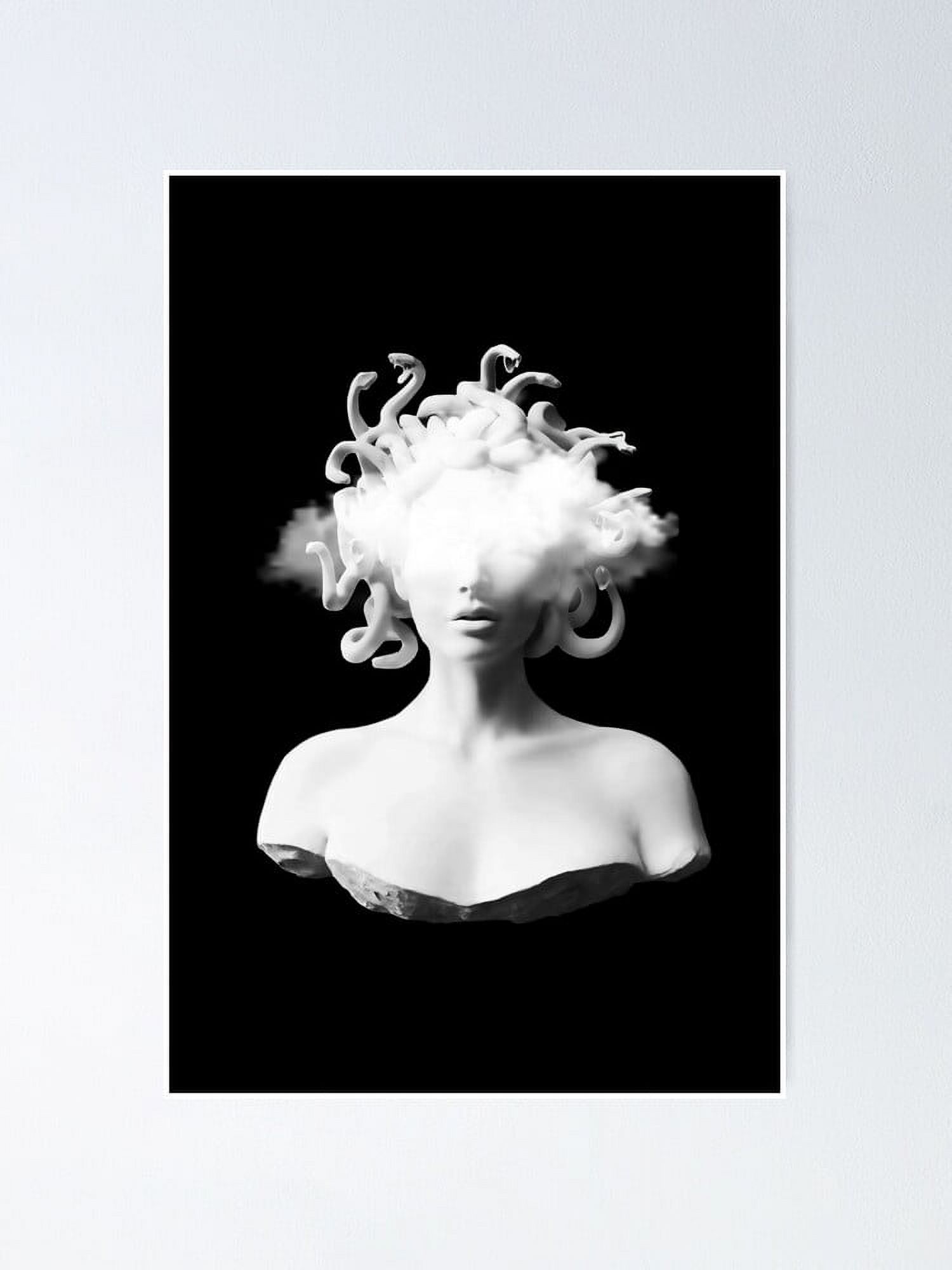 Aaroca new Medusa and the cloud Unframed Poster Classic Decoration for Office Modern Home Decor ...