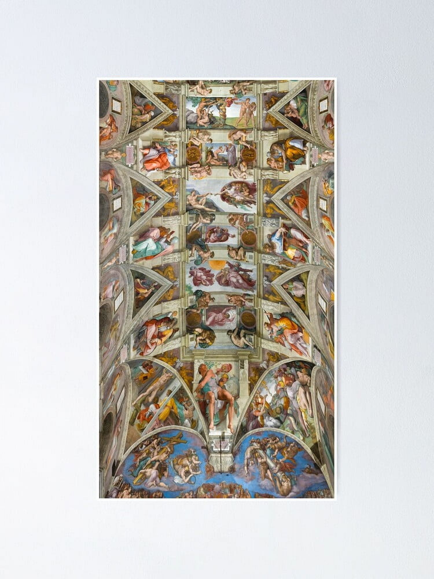Aaroca new Michelangelo - The Sistine Chapel Unframed Poster Classic ...