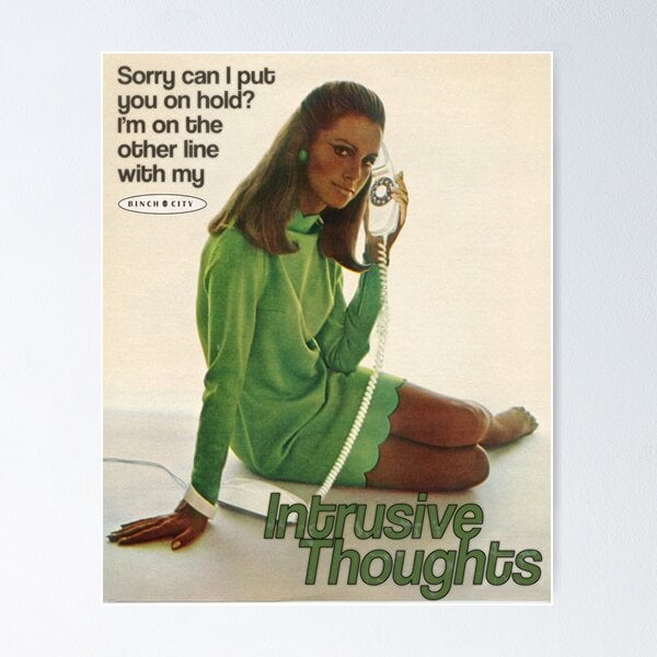 Aaroca new My Intrusive Thoughts Poster Unframed Canvas Unique Wall ...