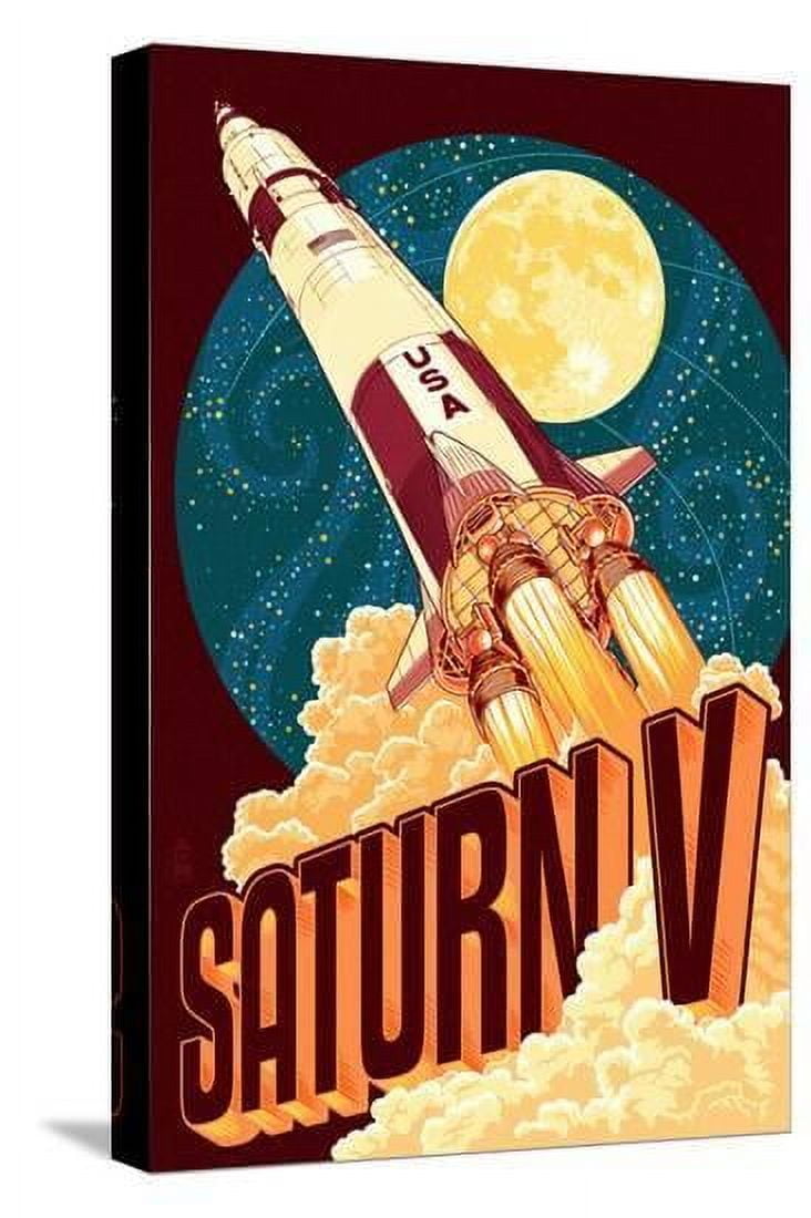 Aaroca new Saturn V Styalized Unframed Classic Decoration for Office ...