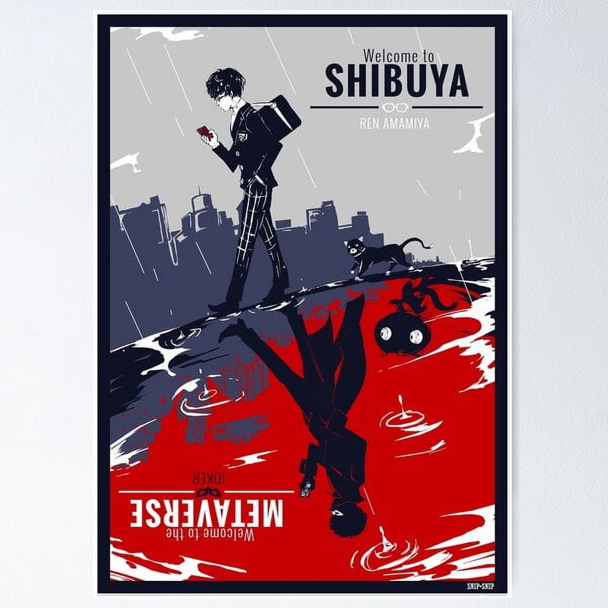Aaroca new Shibuya/Metaverse Poster Unframed Canvas Unique Wall Decor ...