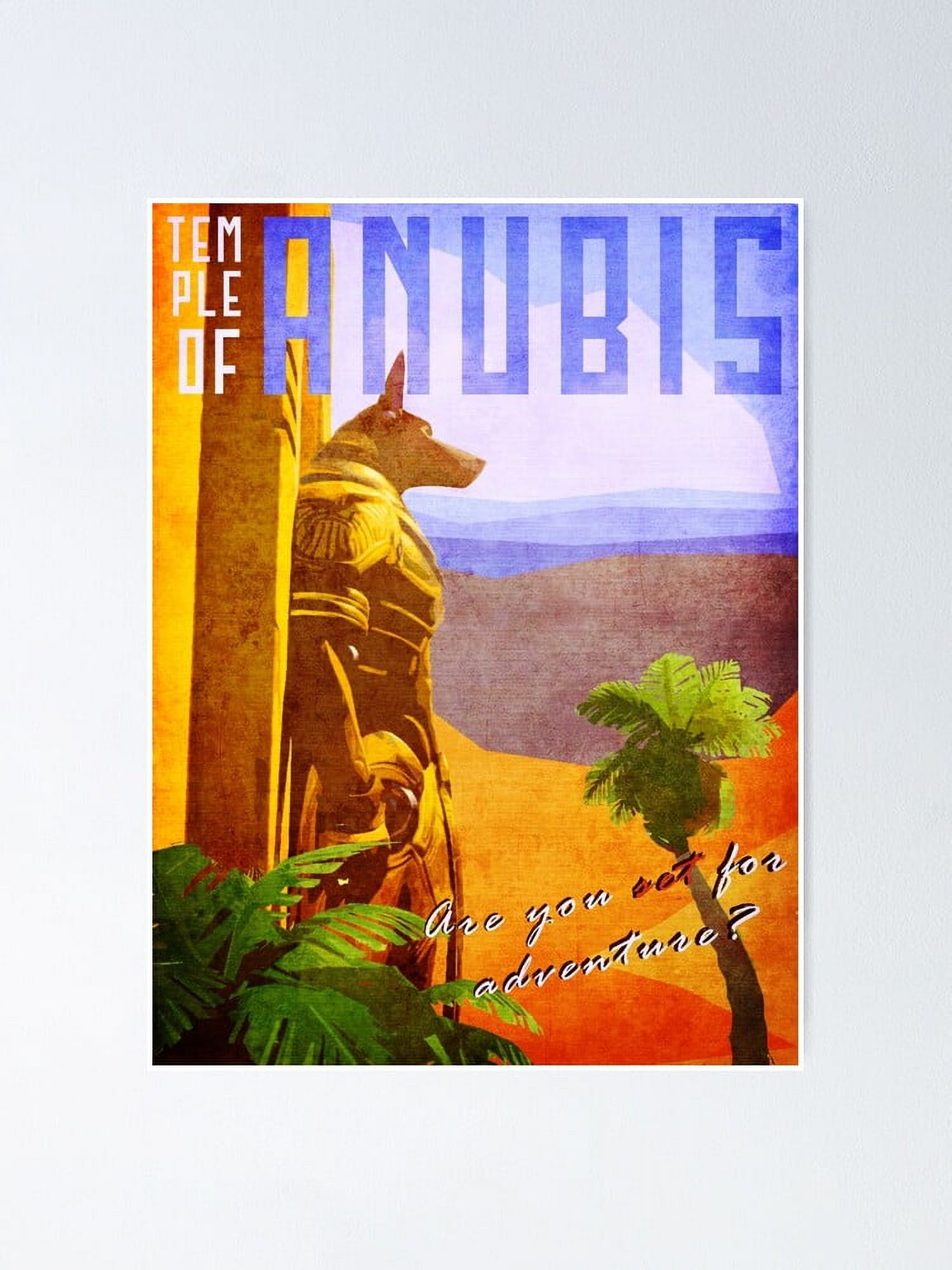 Aaroca new Temple of Anubis Vintage Travel Poster Unframed Classic ...