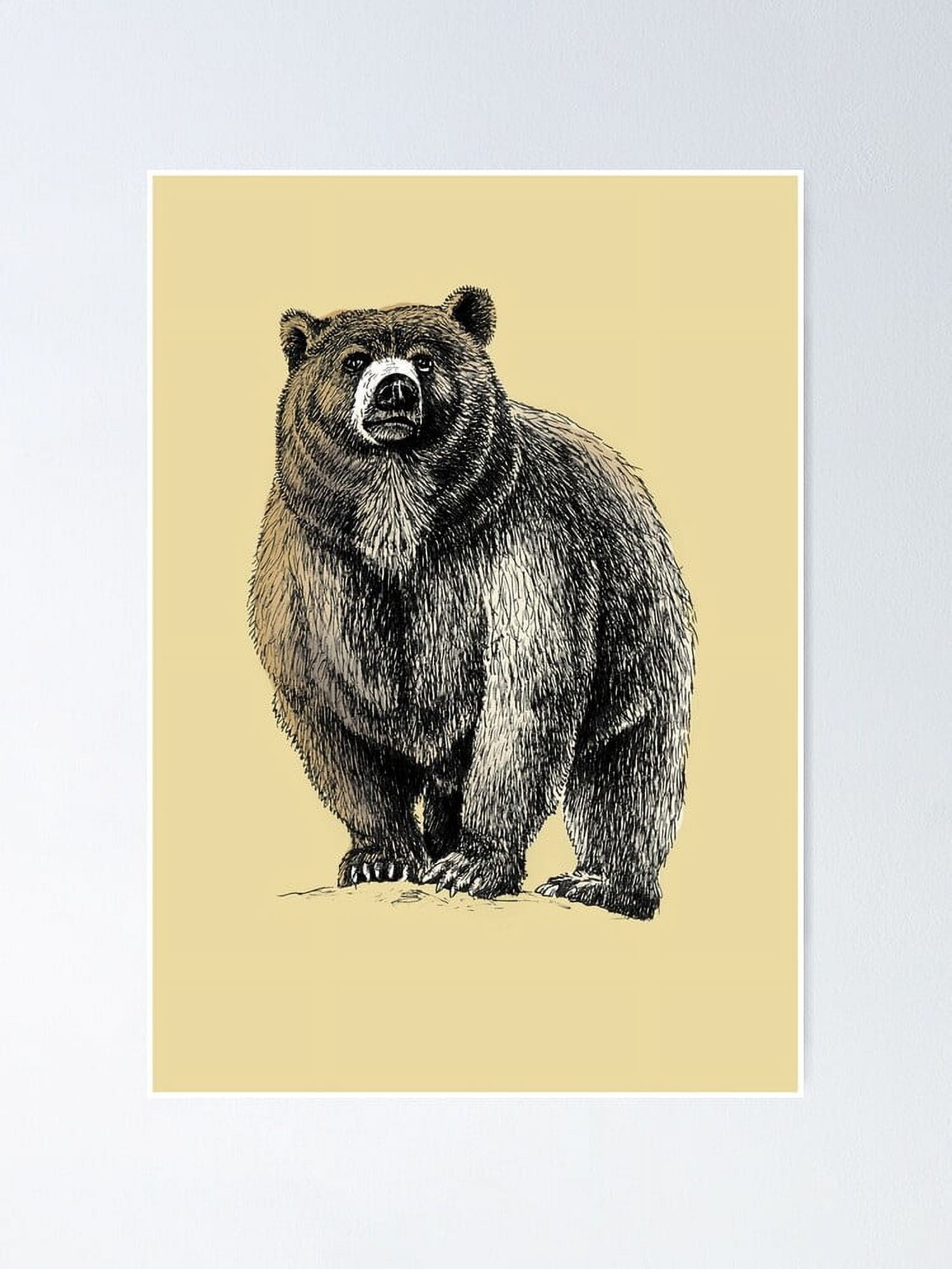 Aaroca new The Great Bear - A fierce protector Unframed Canvas Unique ...